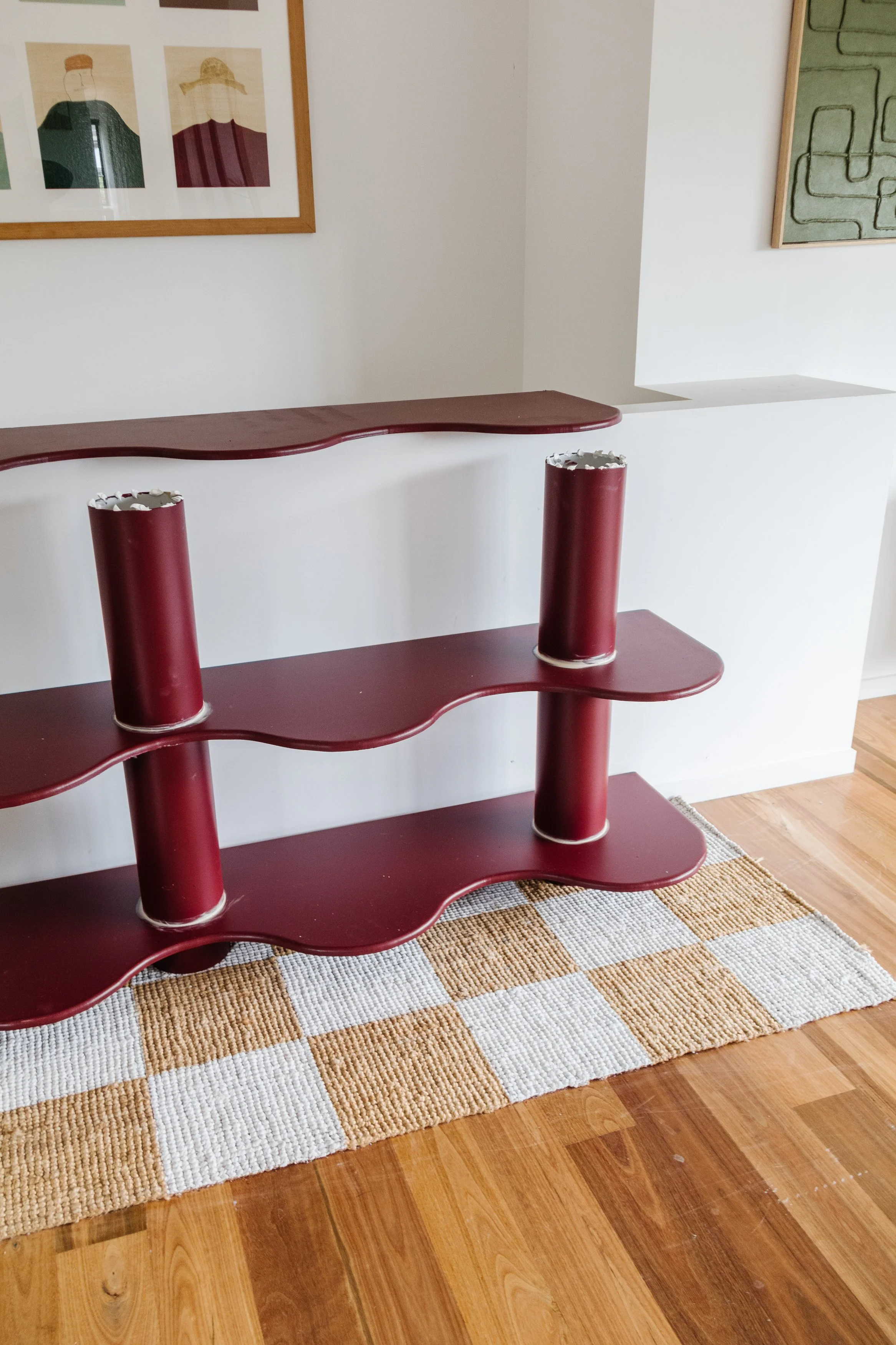 How To Make DIY Wavy Shelves — Smor Home