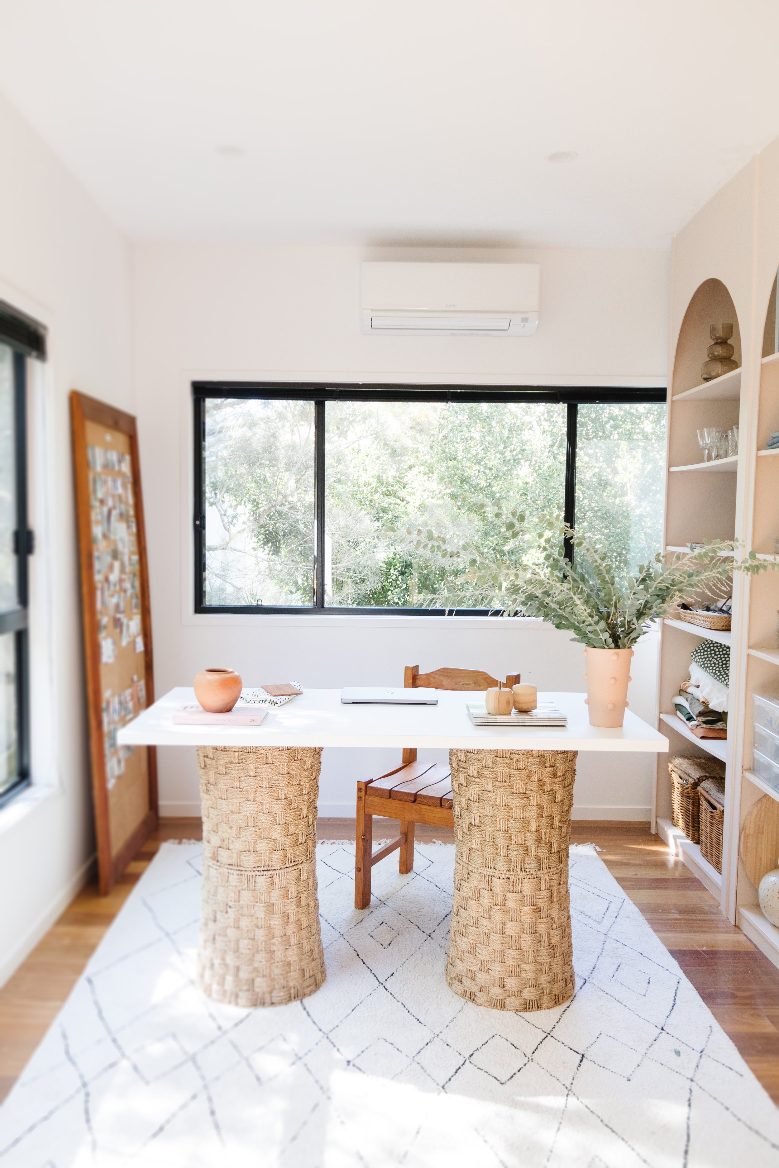 Making An Upcycled Basket Desk — Smor Home