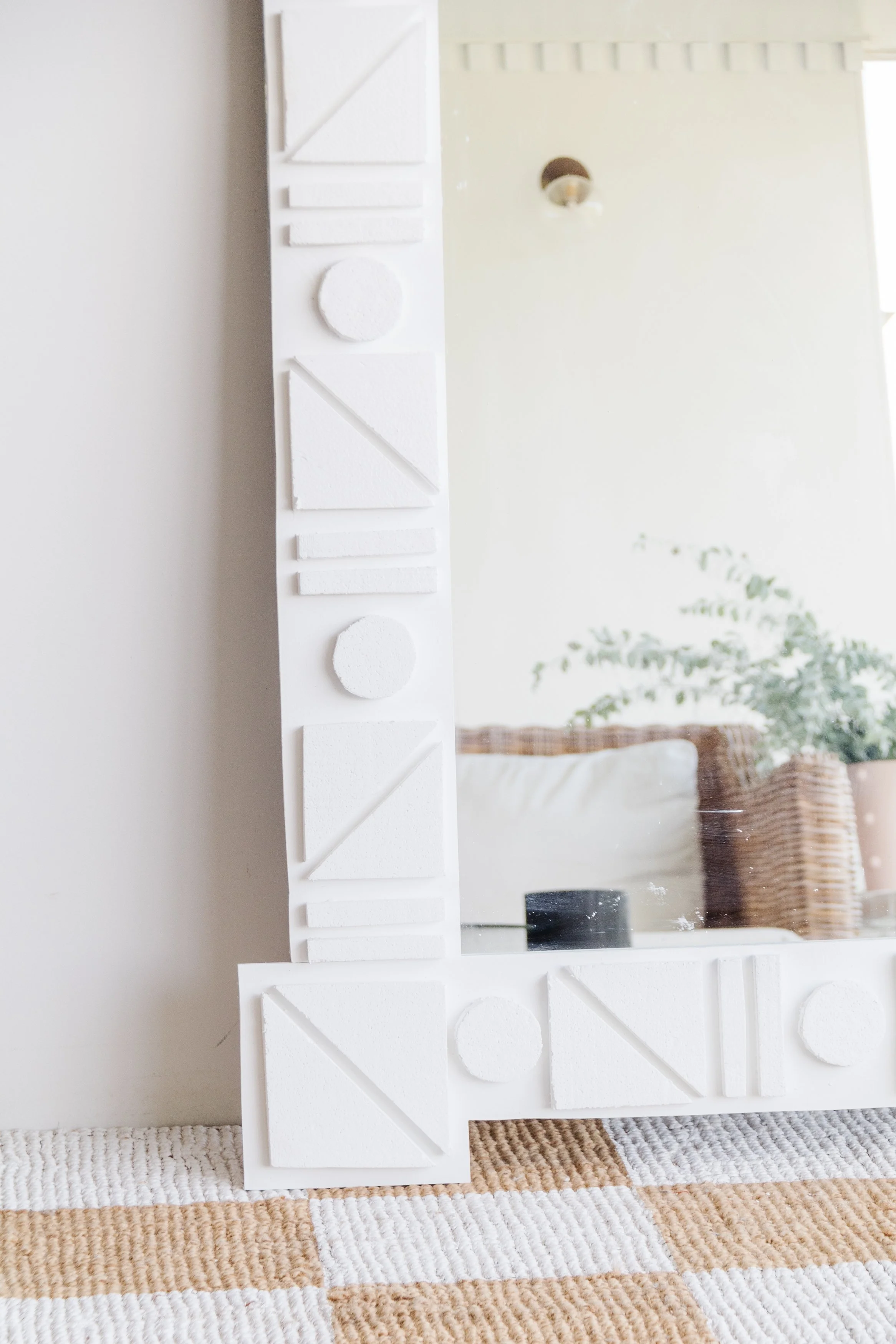 Making A Sculptural Floor Length Mirror — Smor Home