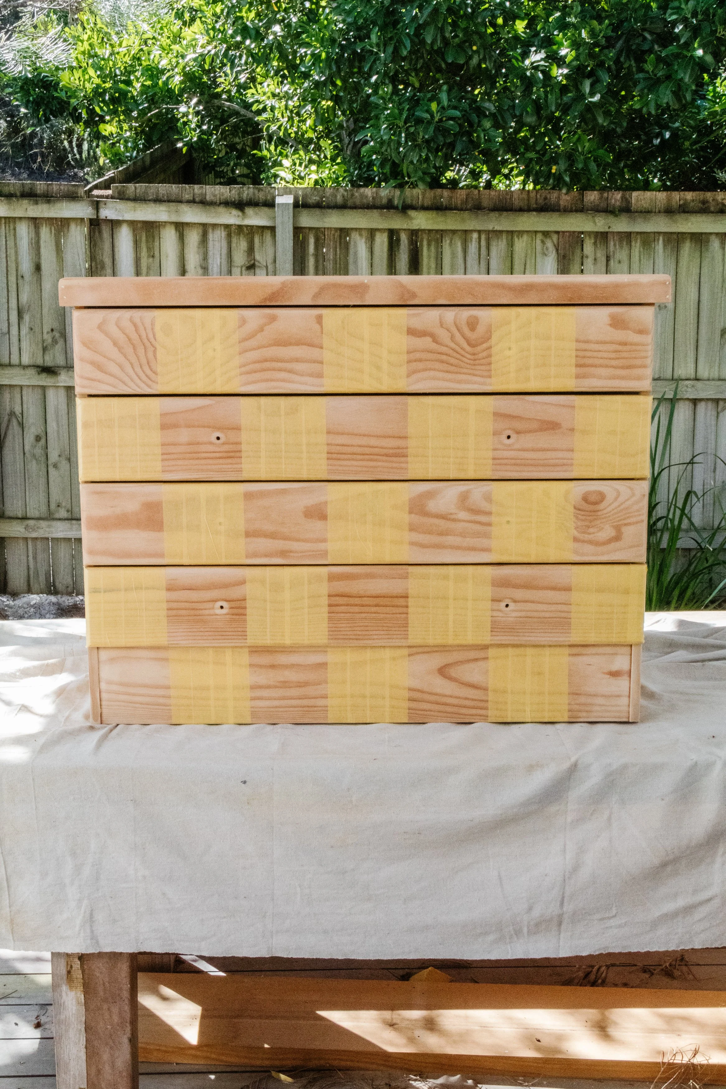Upcycled Timber Stained Checker Drawers — Smor Home