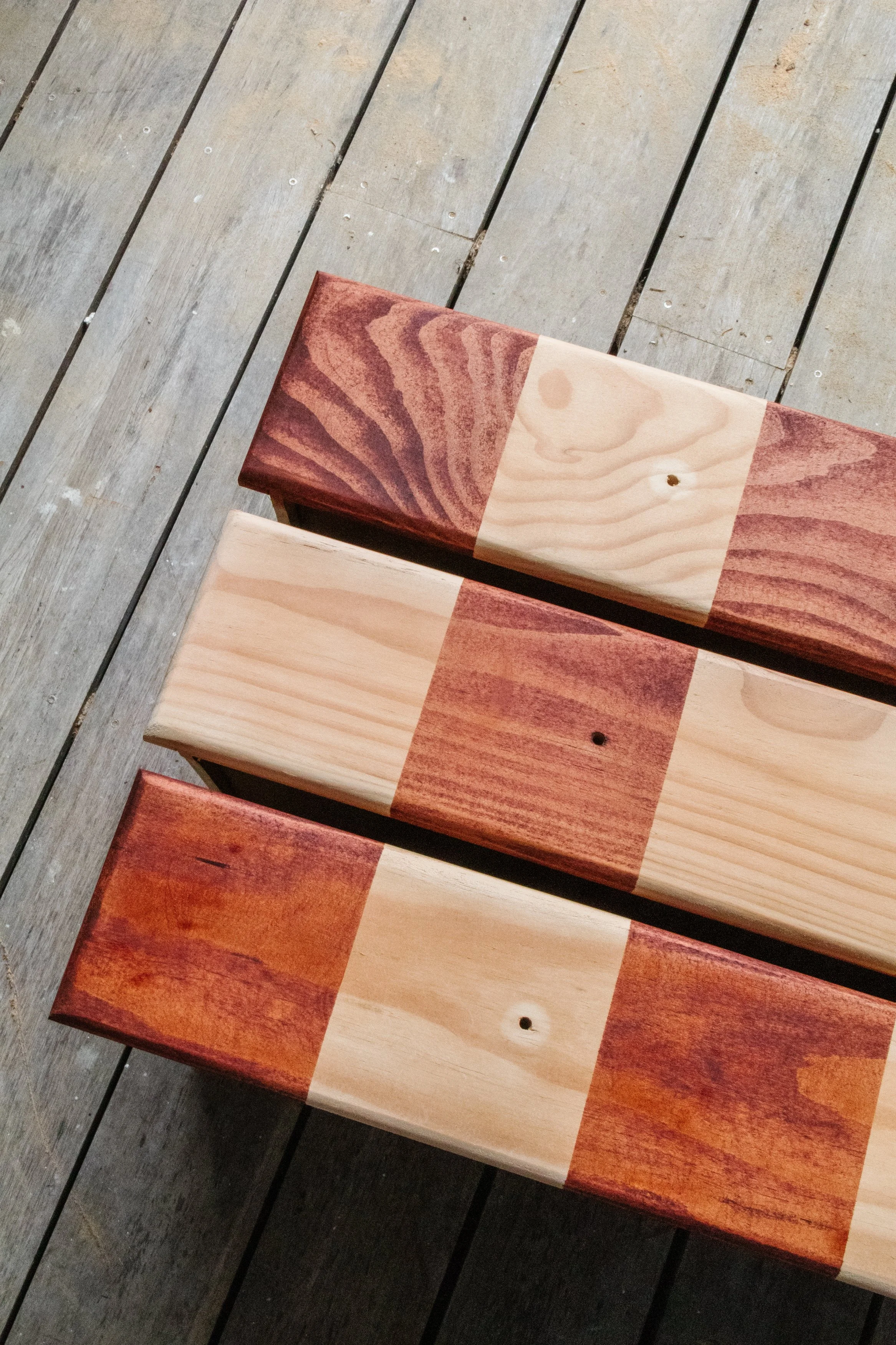 Upcycled Timber Stained Checker Drawers — Smor Home