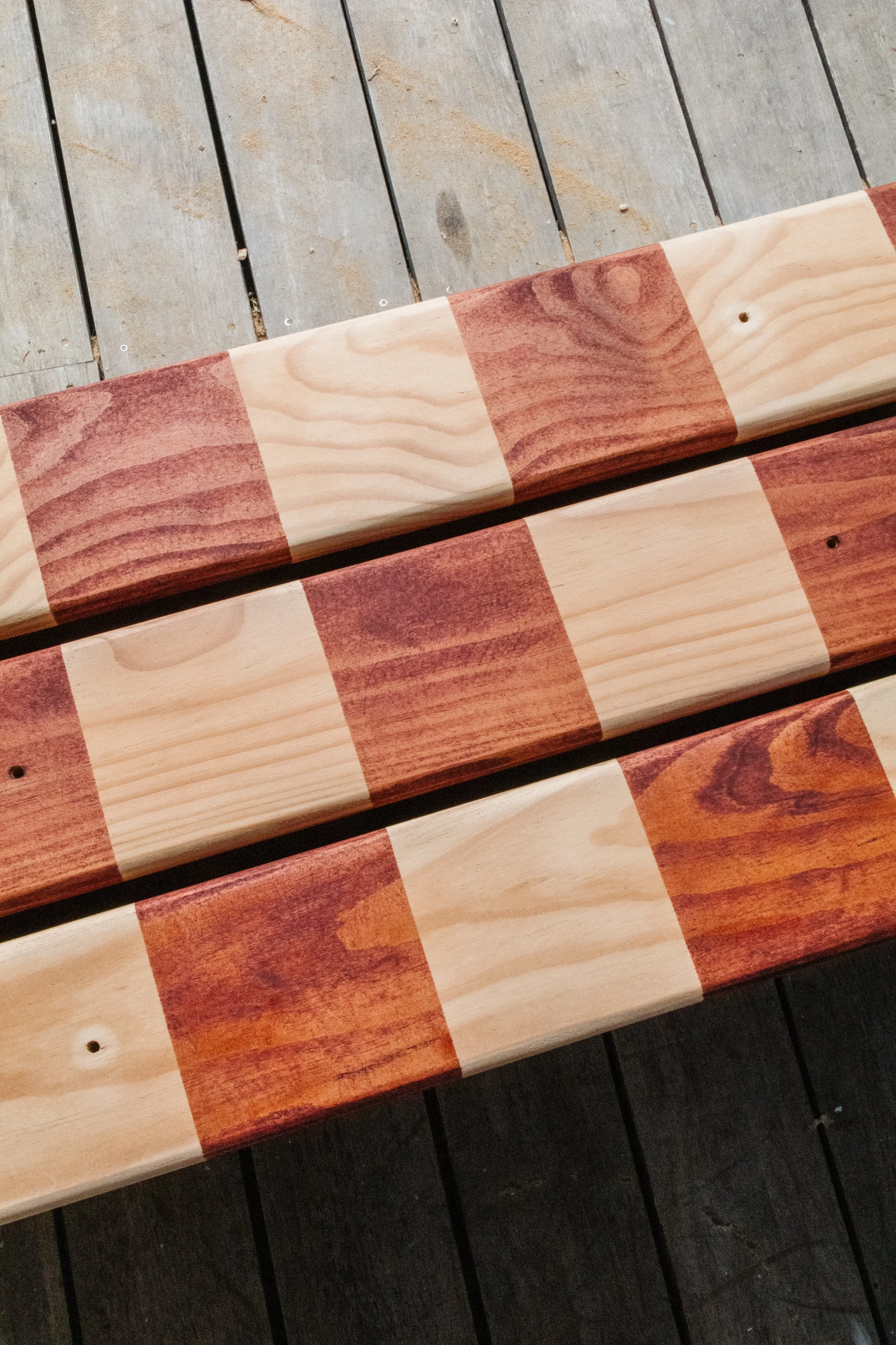Upcycled Timber Stained Checker Drawers — Smor Home