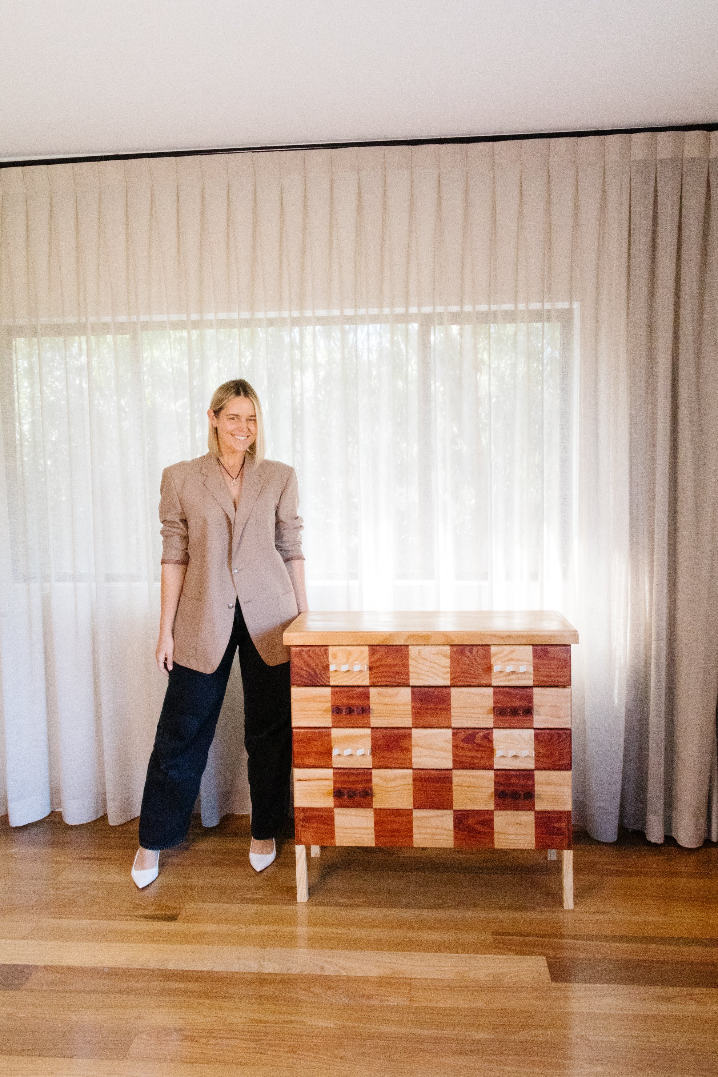 Upcycled Timber Stained Checker Drawers — Smor Home