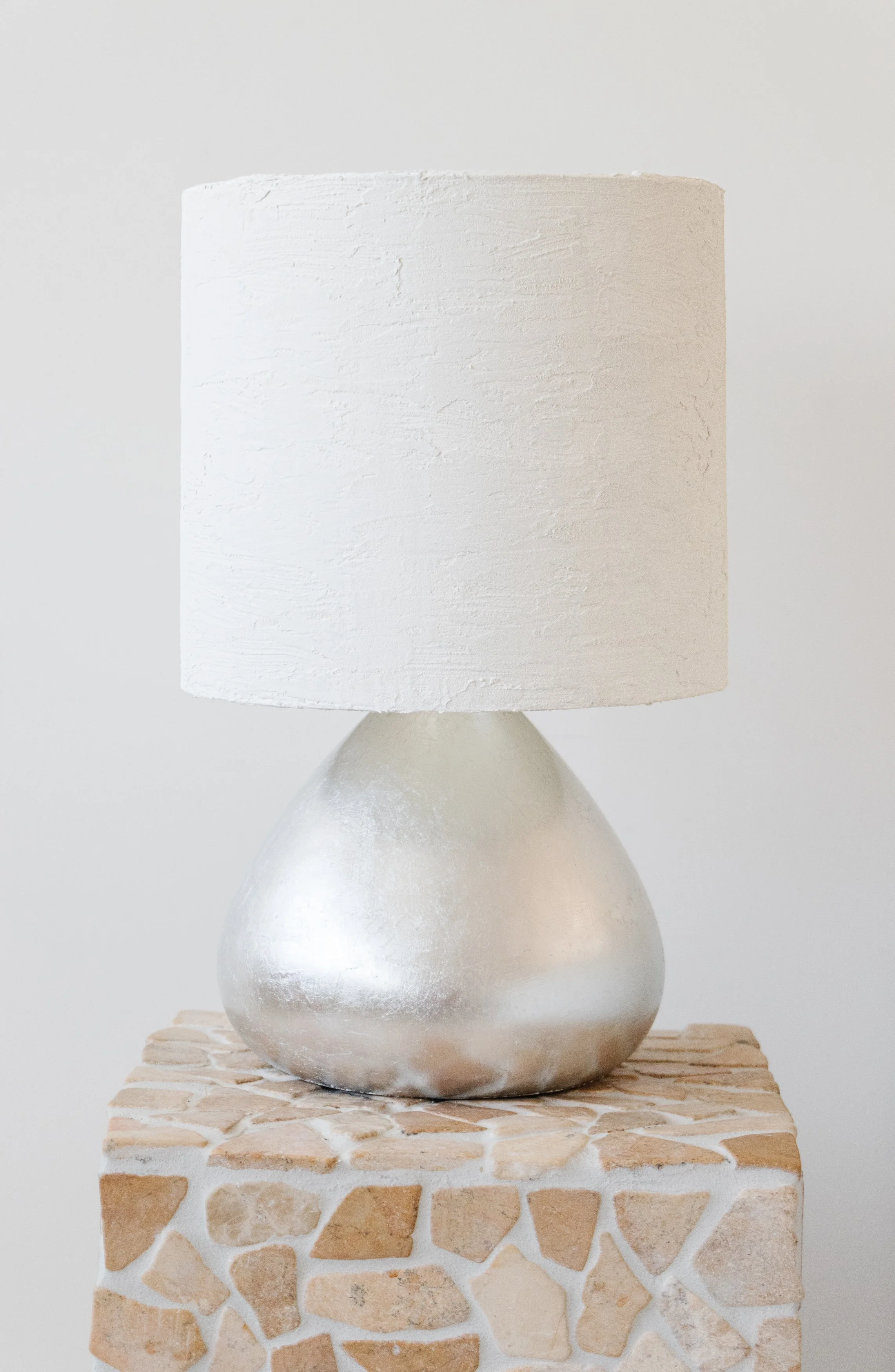 Upcycled Chrome Effect Lamp (using silver leaf!) — Smor Home