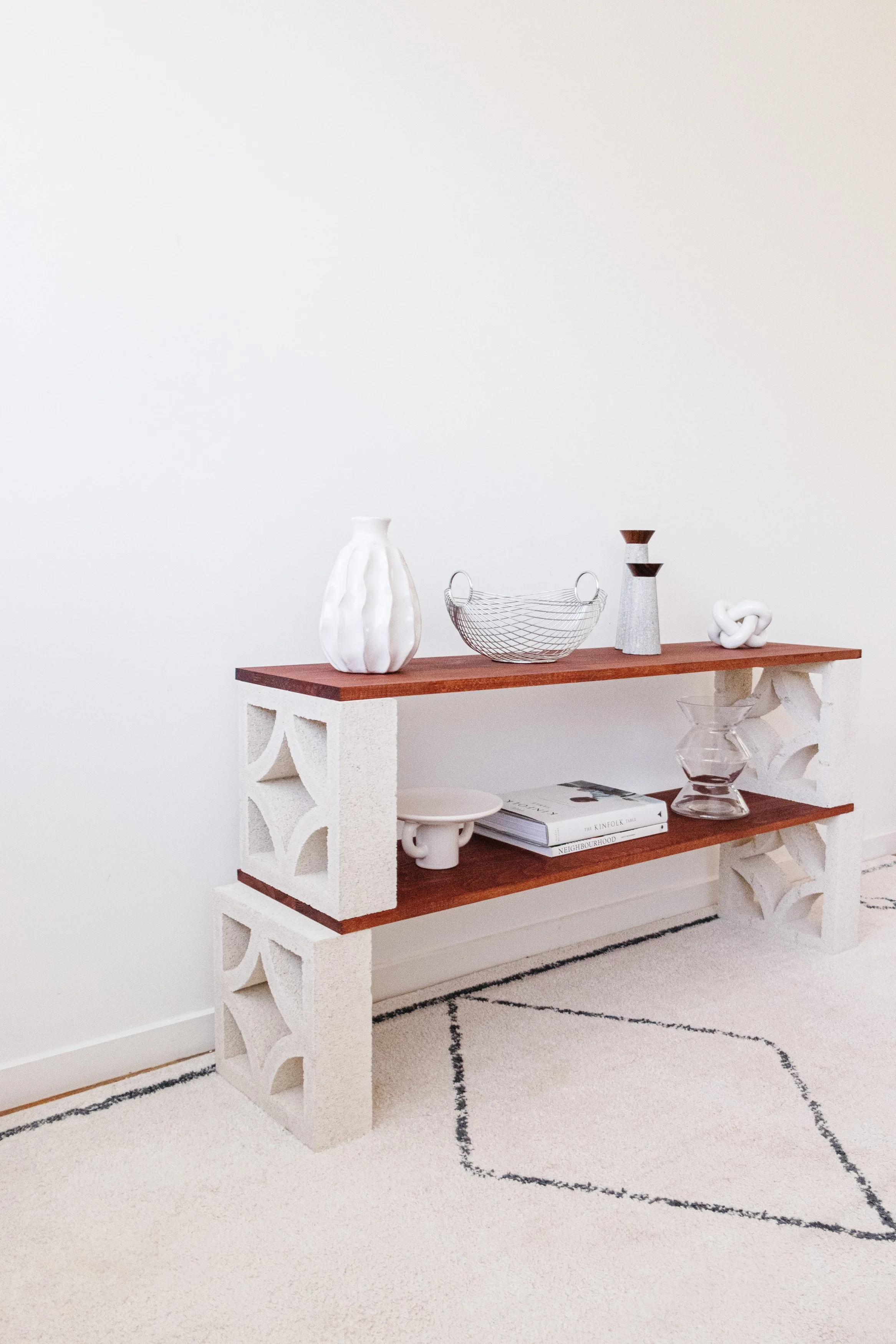 Making DIY Breeze Block Shelves — Smor Home