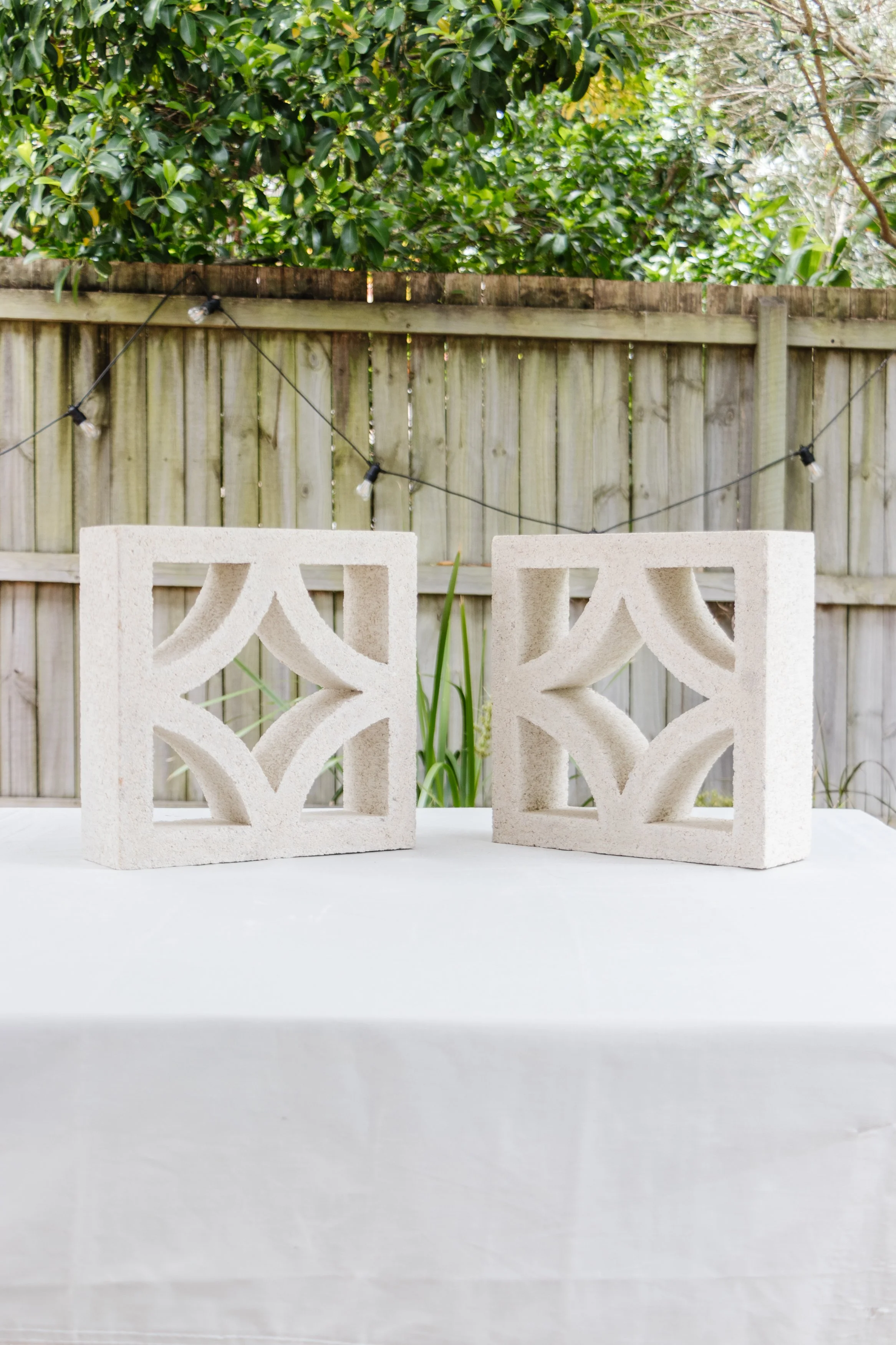 Making DIY Breeze Block Console Table — Smor Home