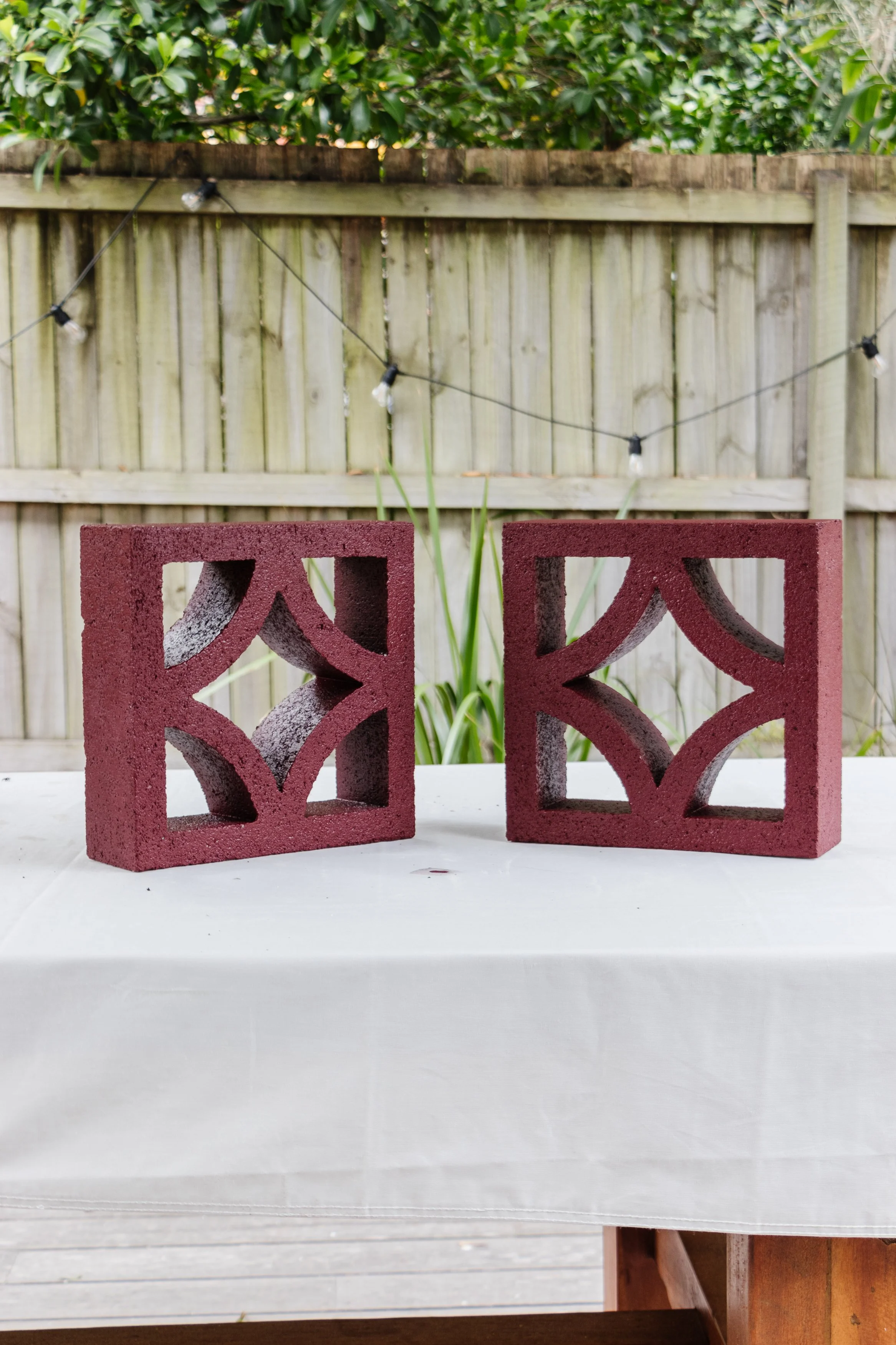 Making DIY Breeze Block Console Table — Smor Home