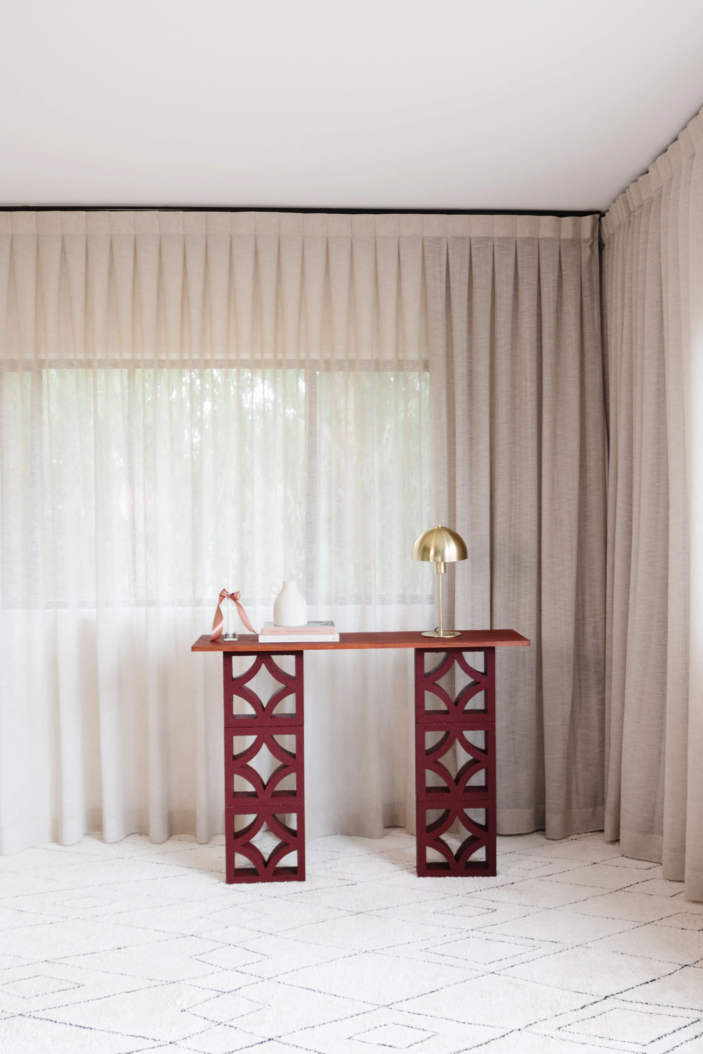 Making DIY Breeze Block Console Table — Smor Home