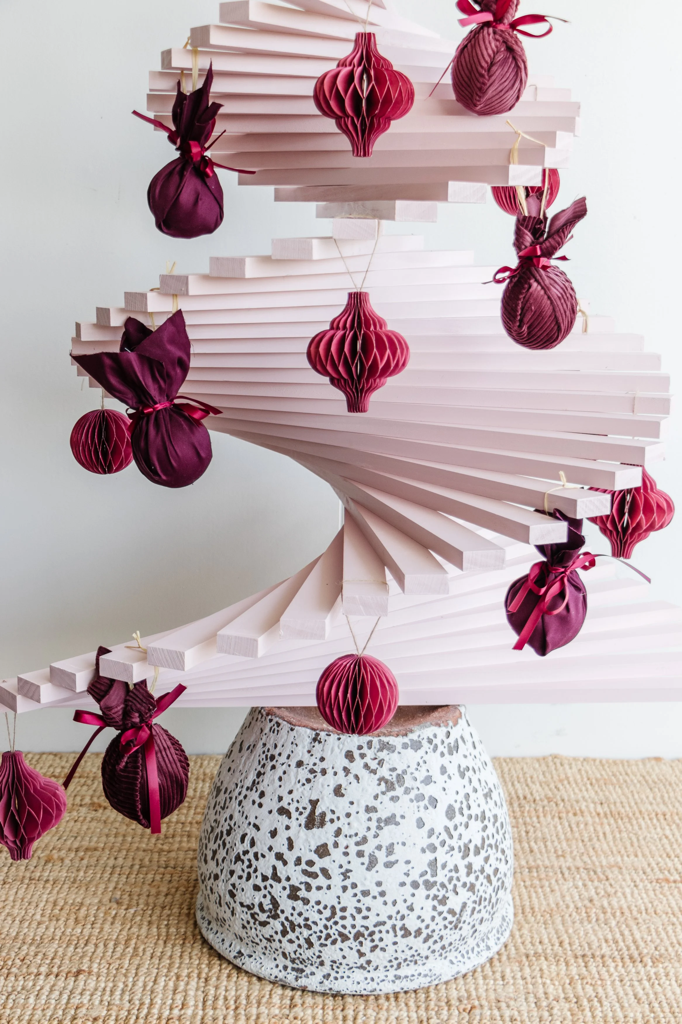 The Pink DIY Wooden Christmas Tree — Smor Home
