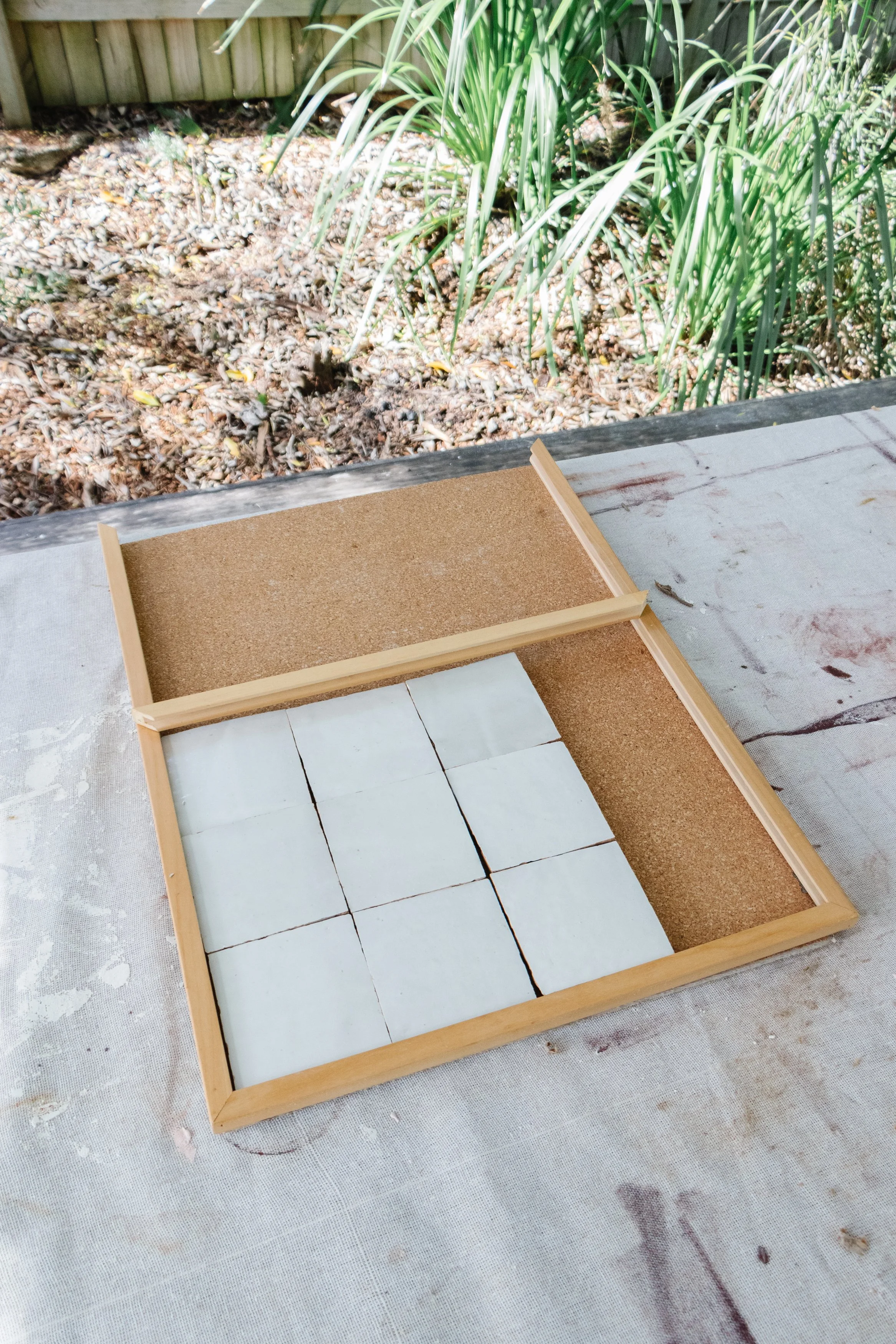 Upcycled Framed Tile Art — Smor Home