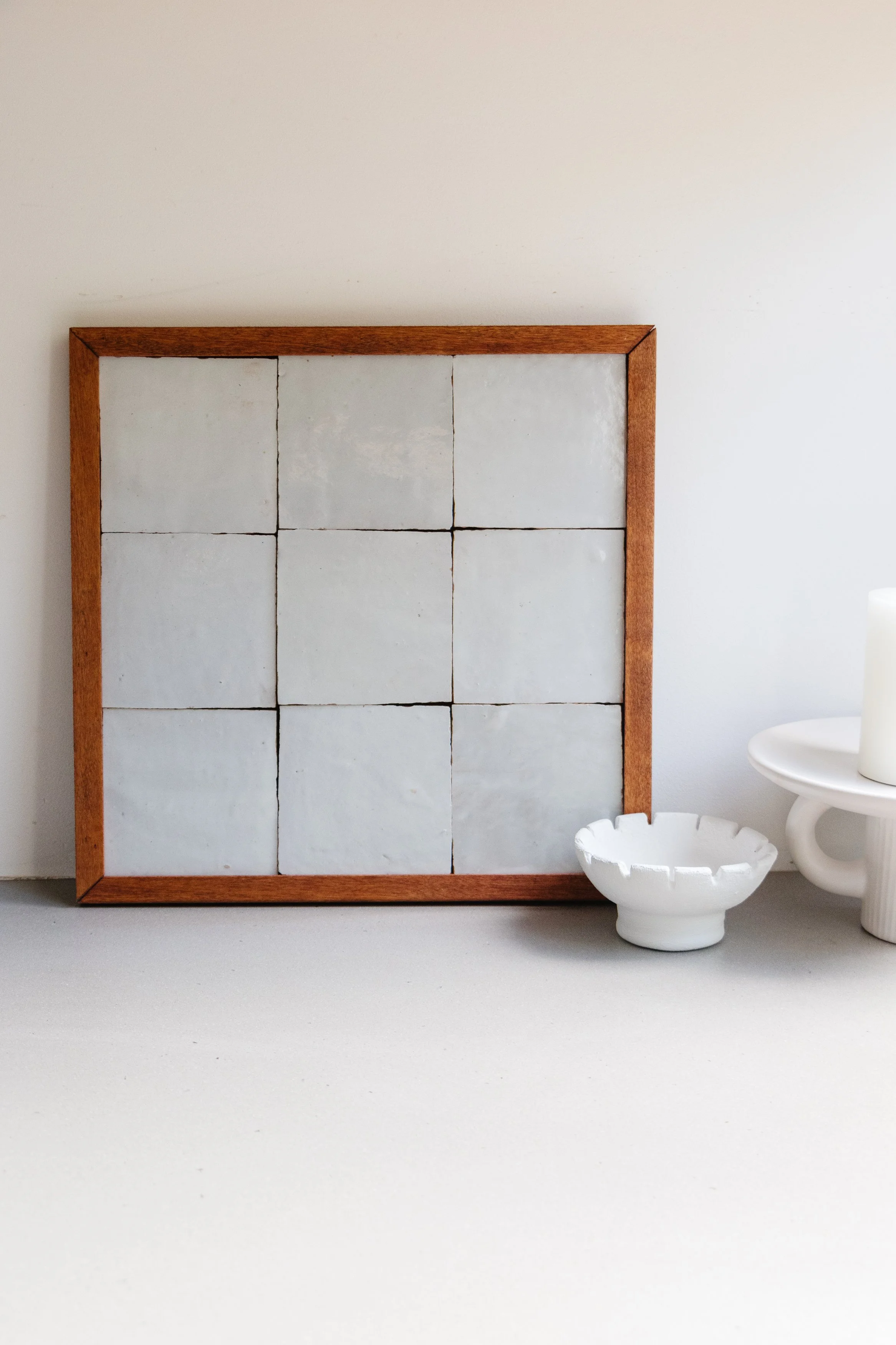 Upcycled Framed Tile Art — Smor Home