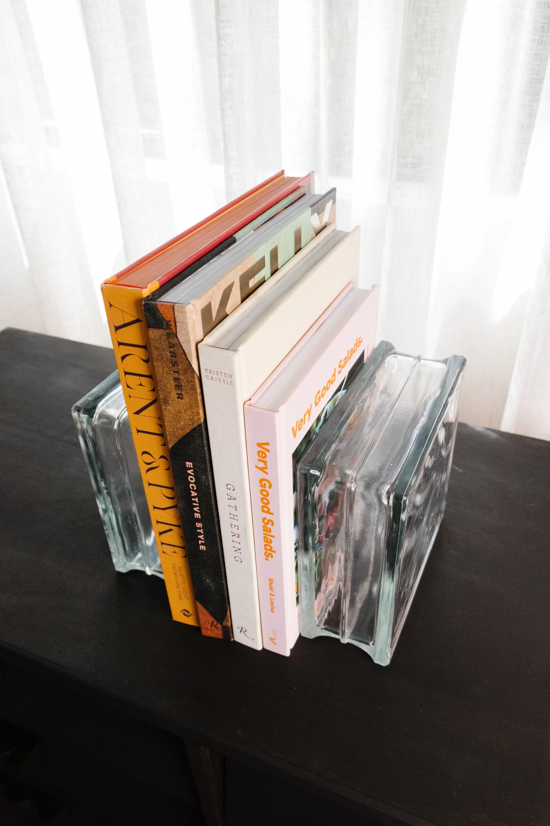 Upcycled Glass Brick Bookends — Smor Home