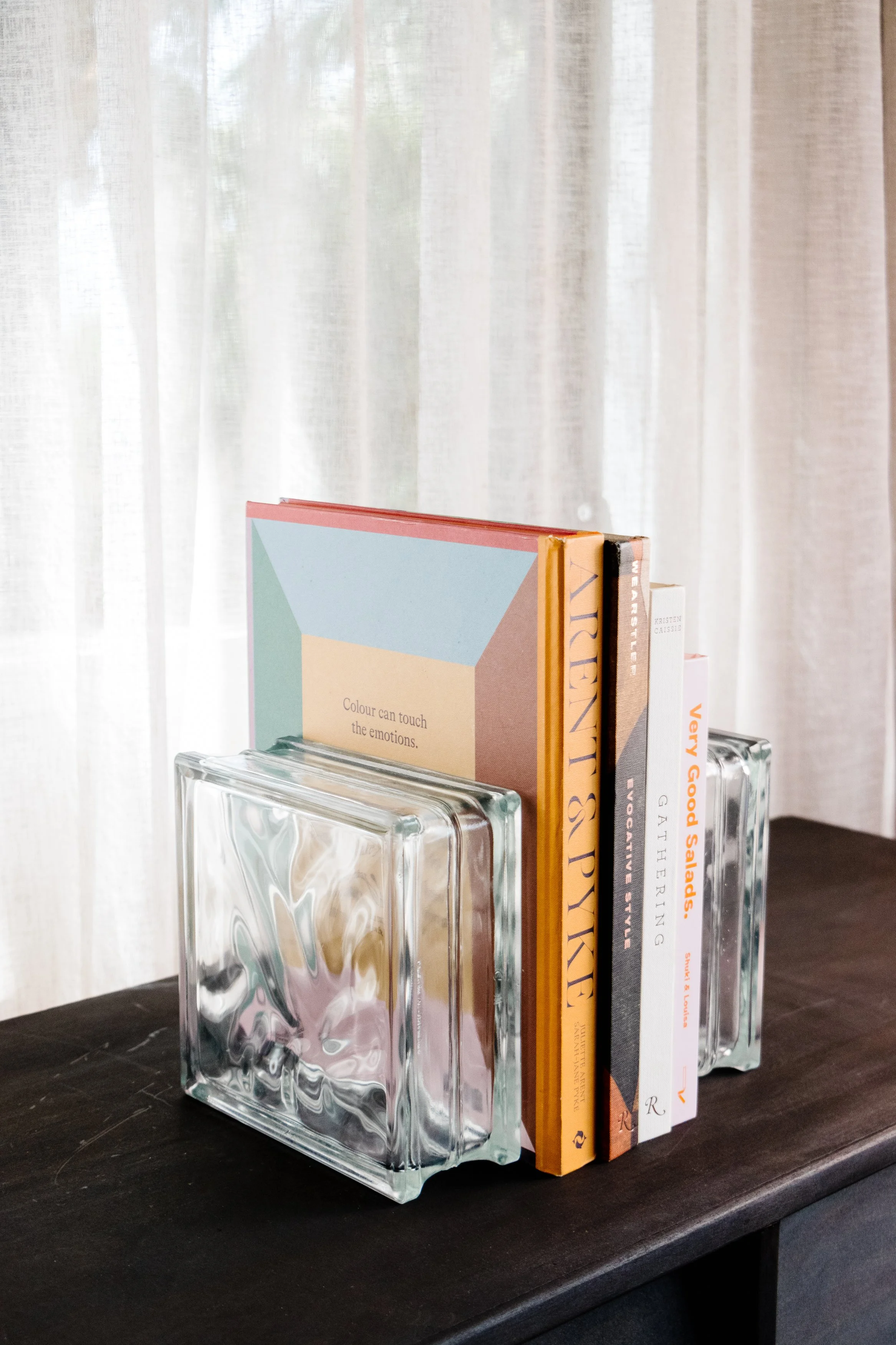 Upcycled Glass Brick Bookends — Smor Home
