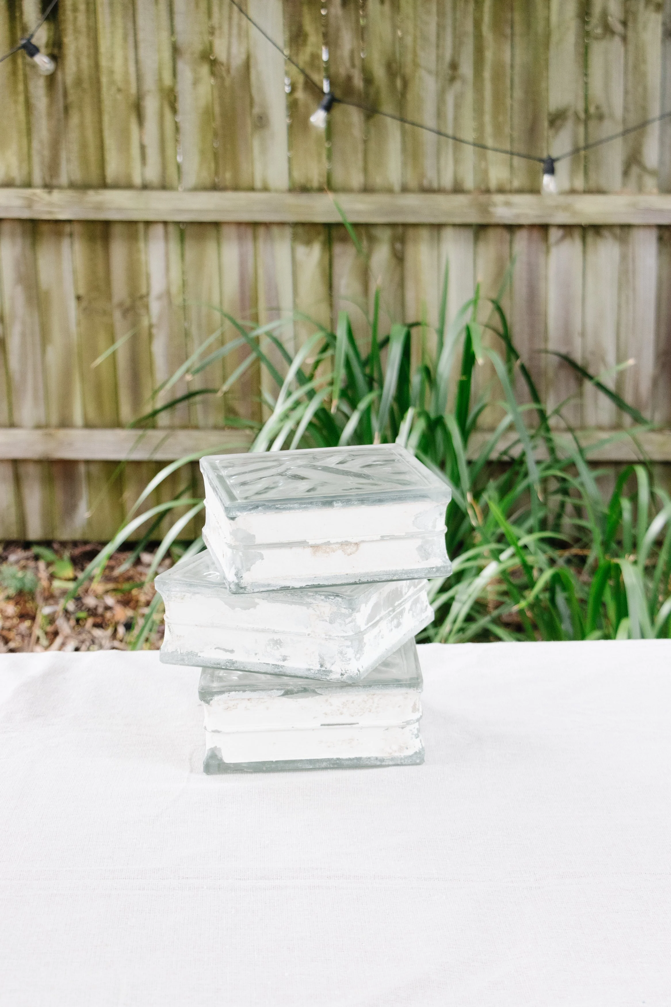 Upcycled Glass Brick Bookends — Smor Home