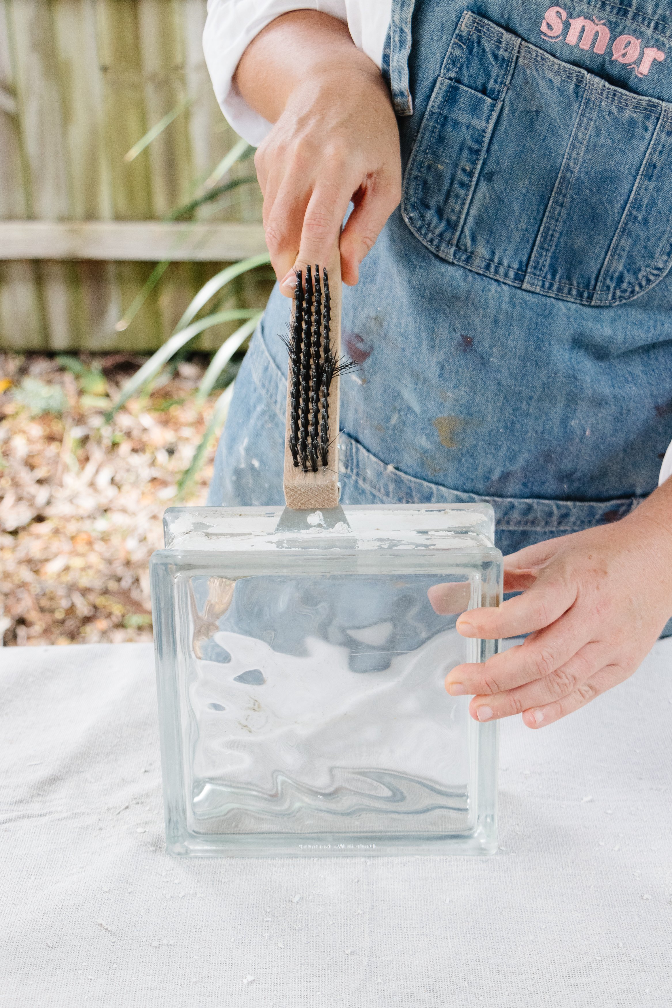 Upcycled Glass Brick Bookends — Smor Home