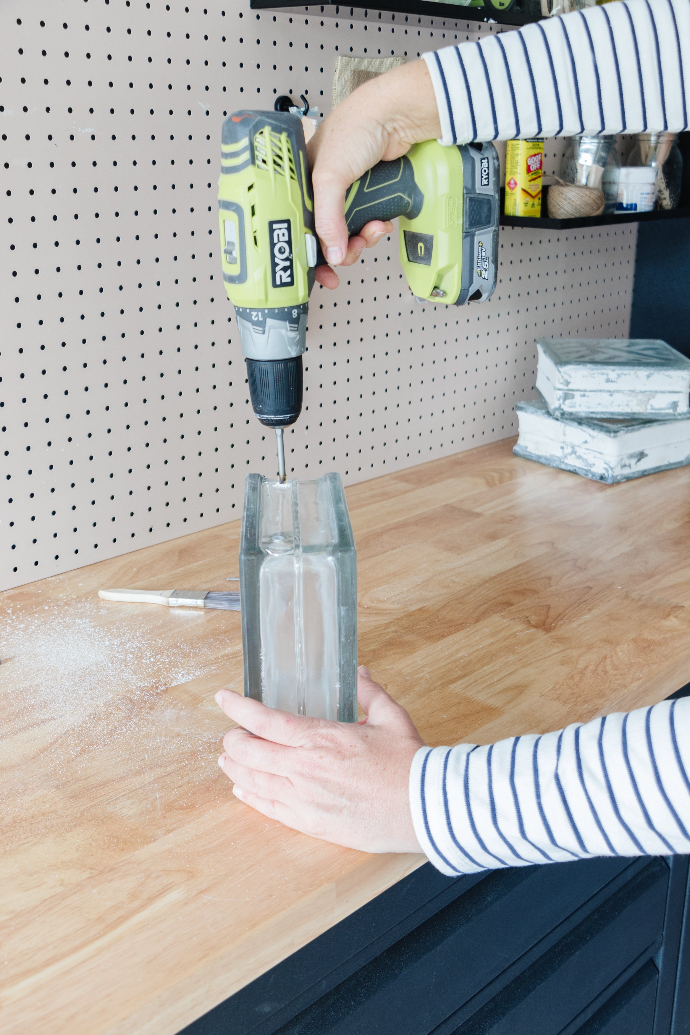 Upcycled Glass Brick Vase — Smor Home