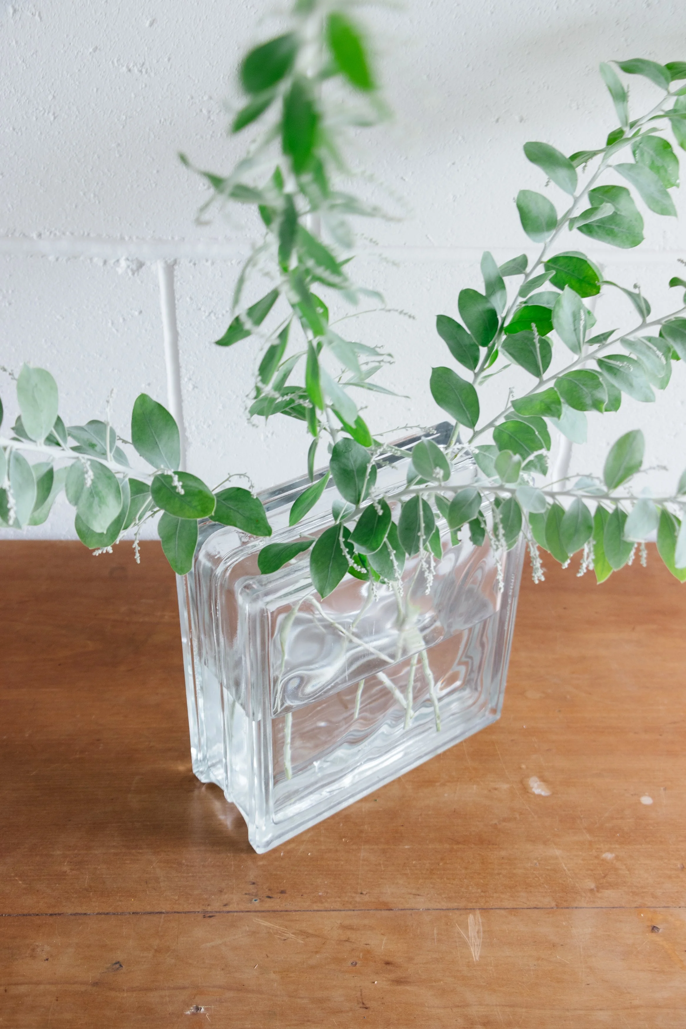 Upcycled Glass Brick Vase — Smor Home