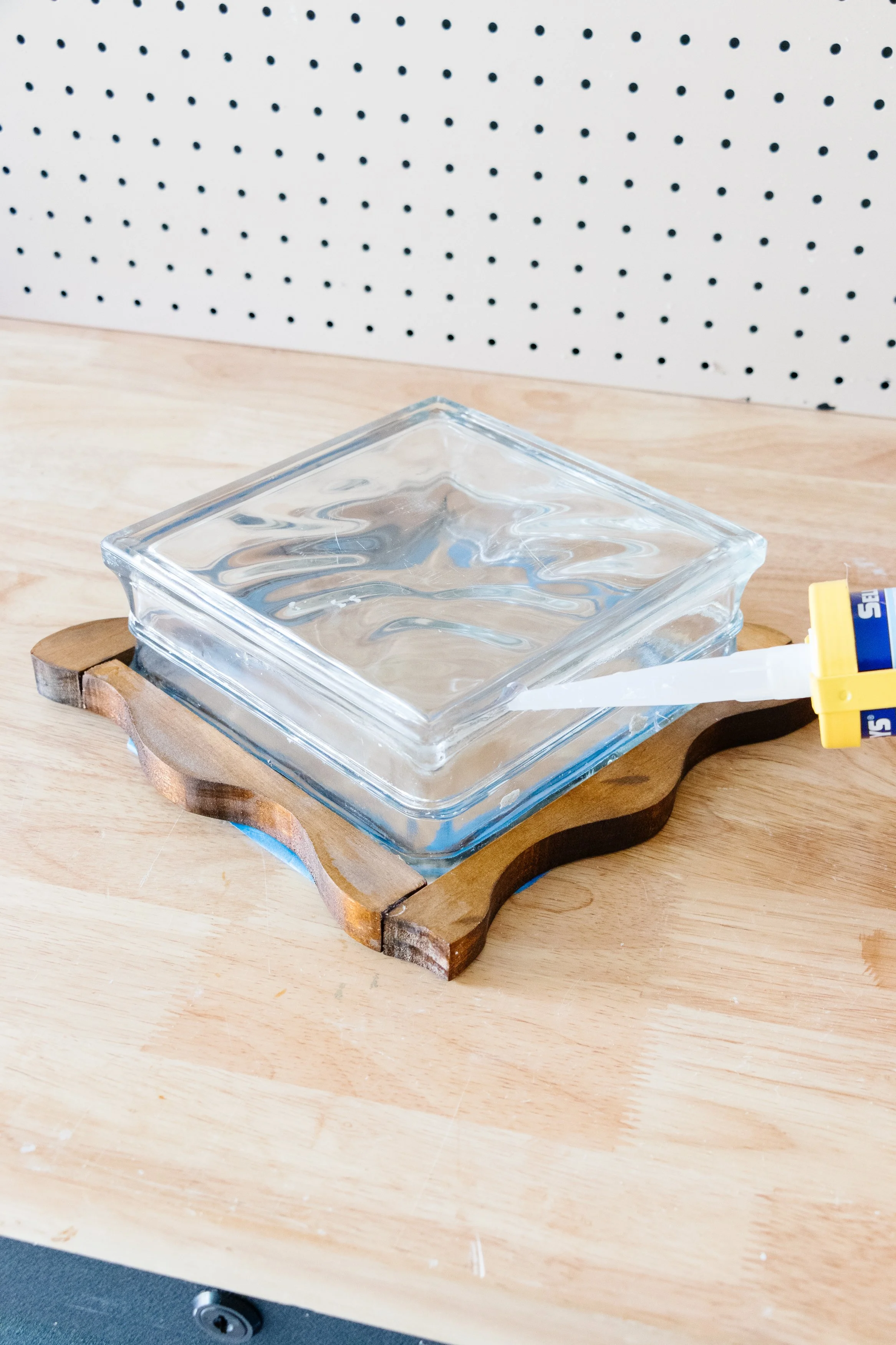 DIY Glass Brick Light — Smor Home