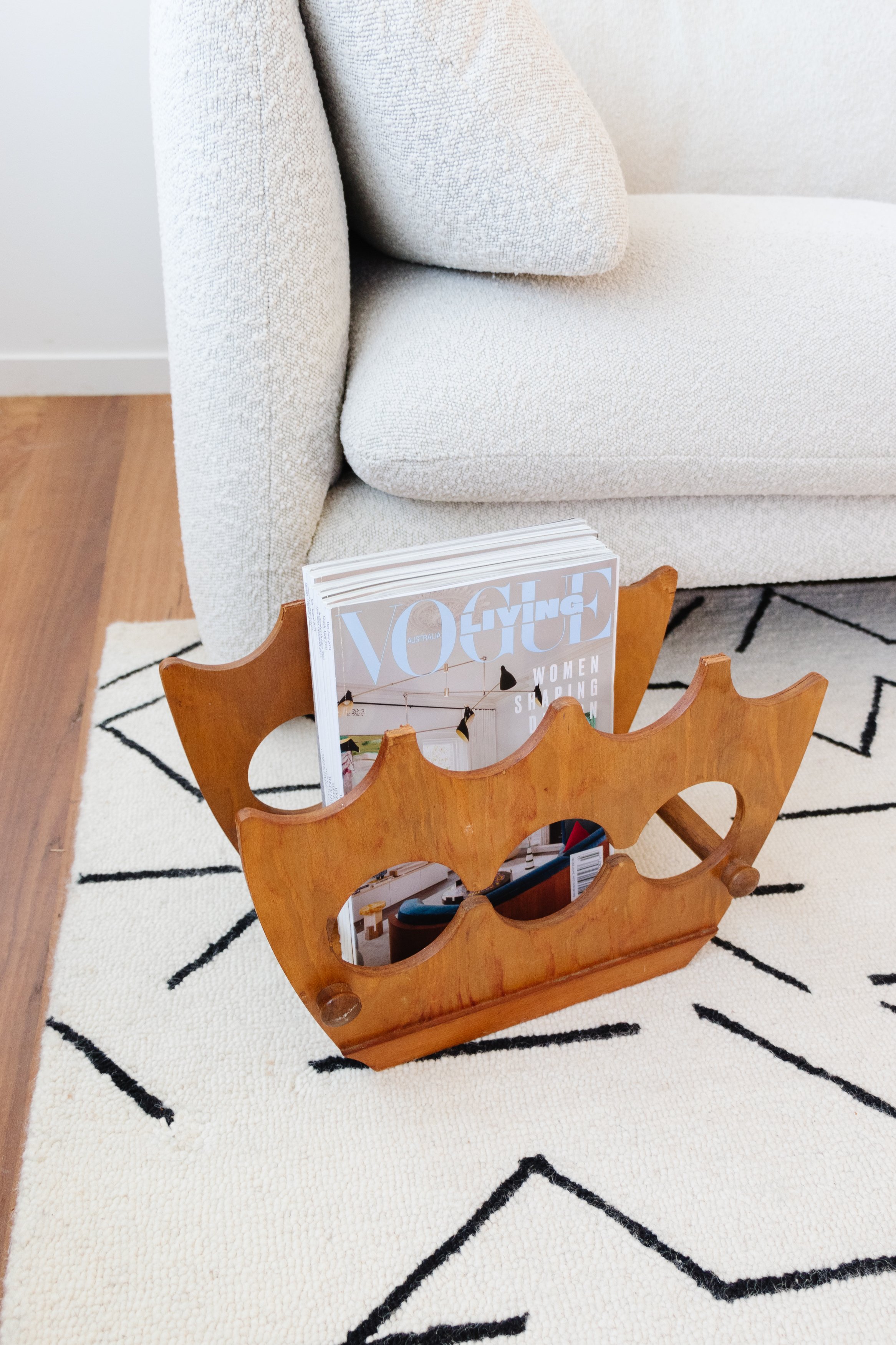 Upcycled Wooden Magazine Rack — Smor Home