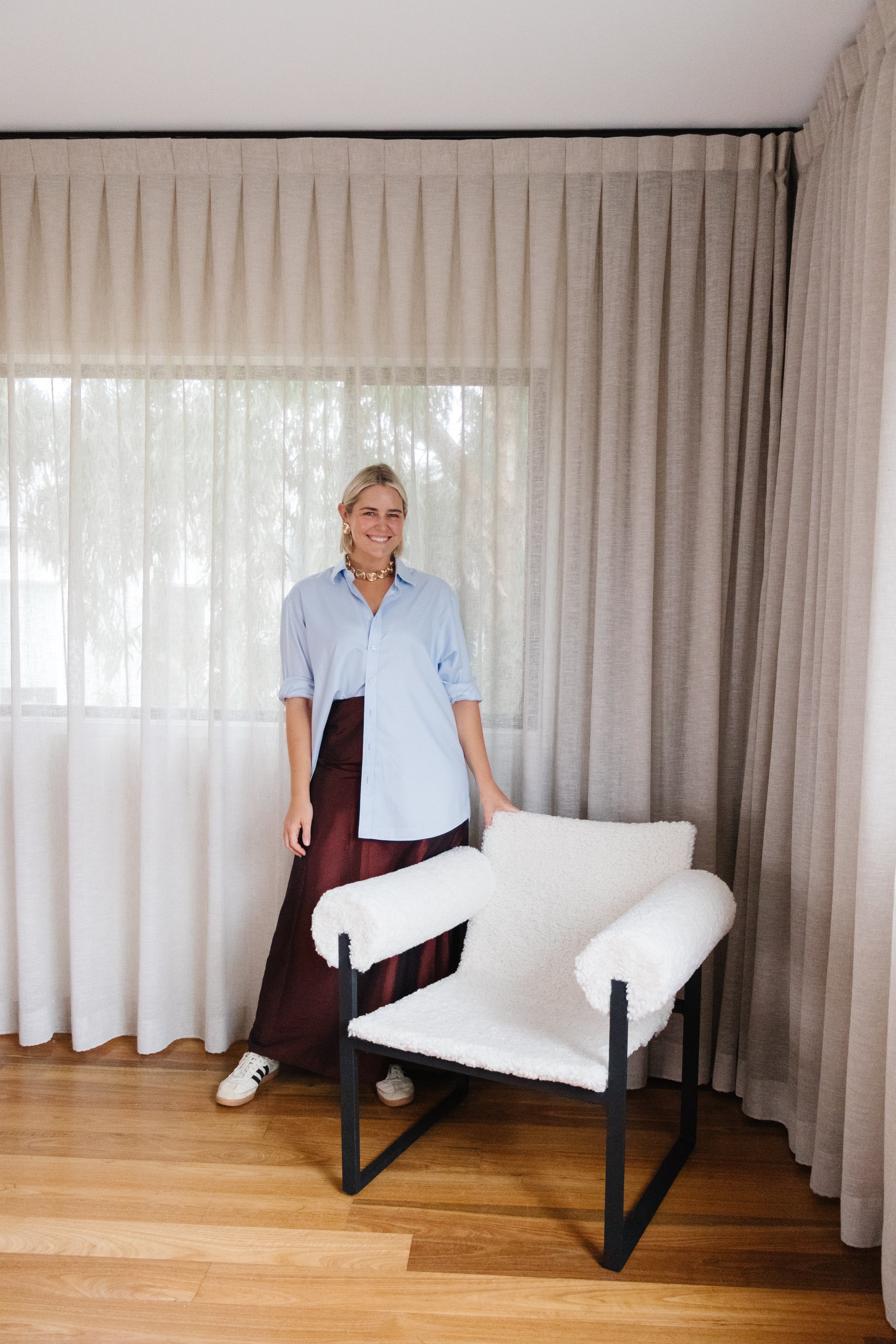 No Sew Upcycled Bolster Cushion Armchair — Smor Home