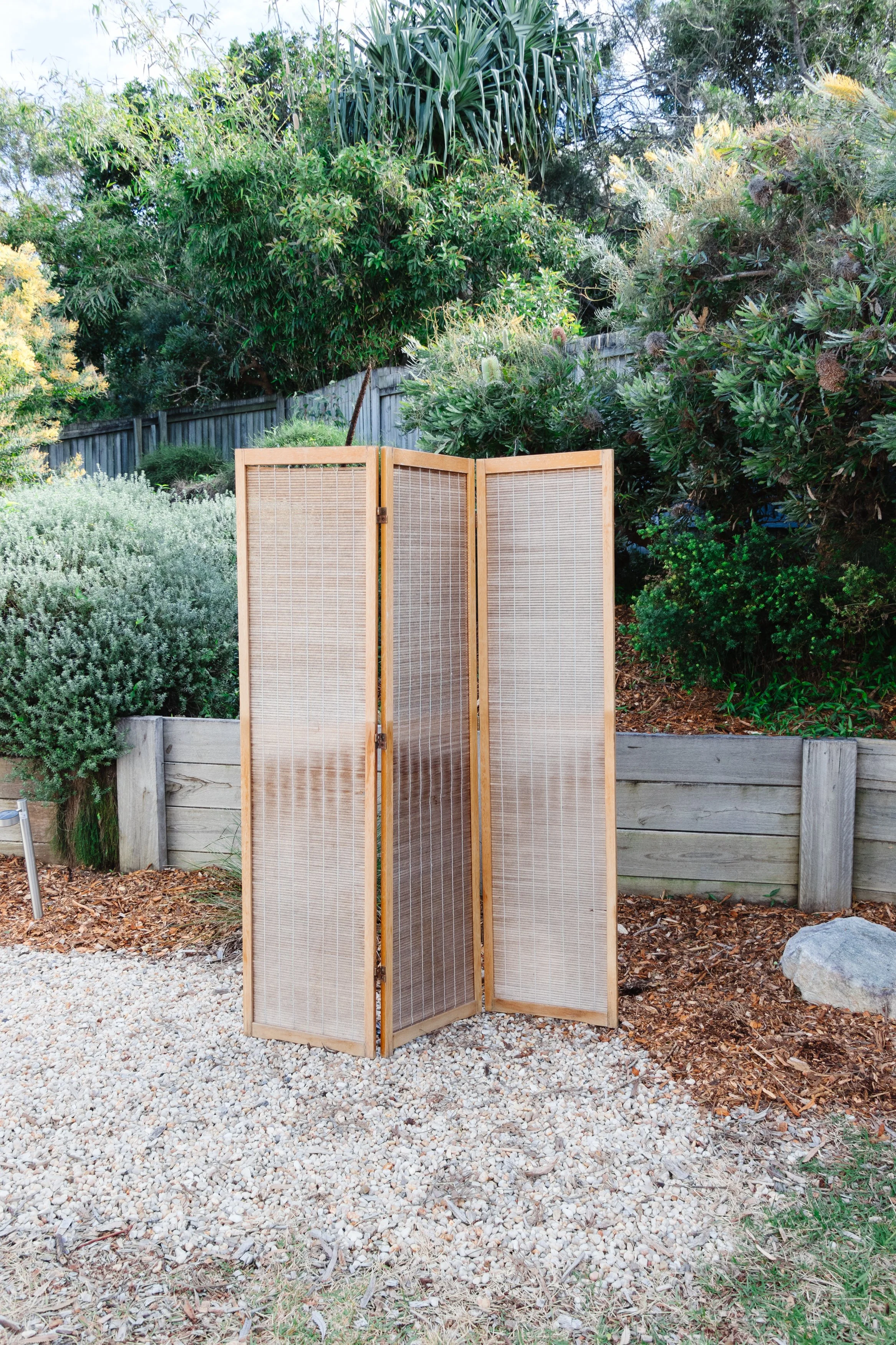 Upcycled Abstract Painted Room Divider — Smor Home