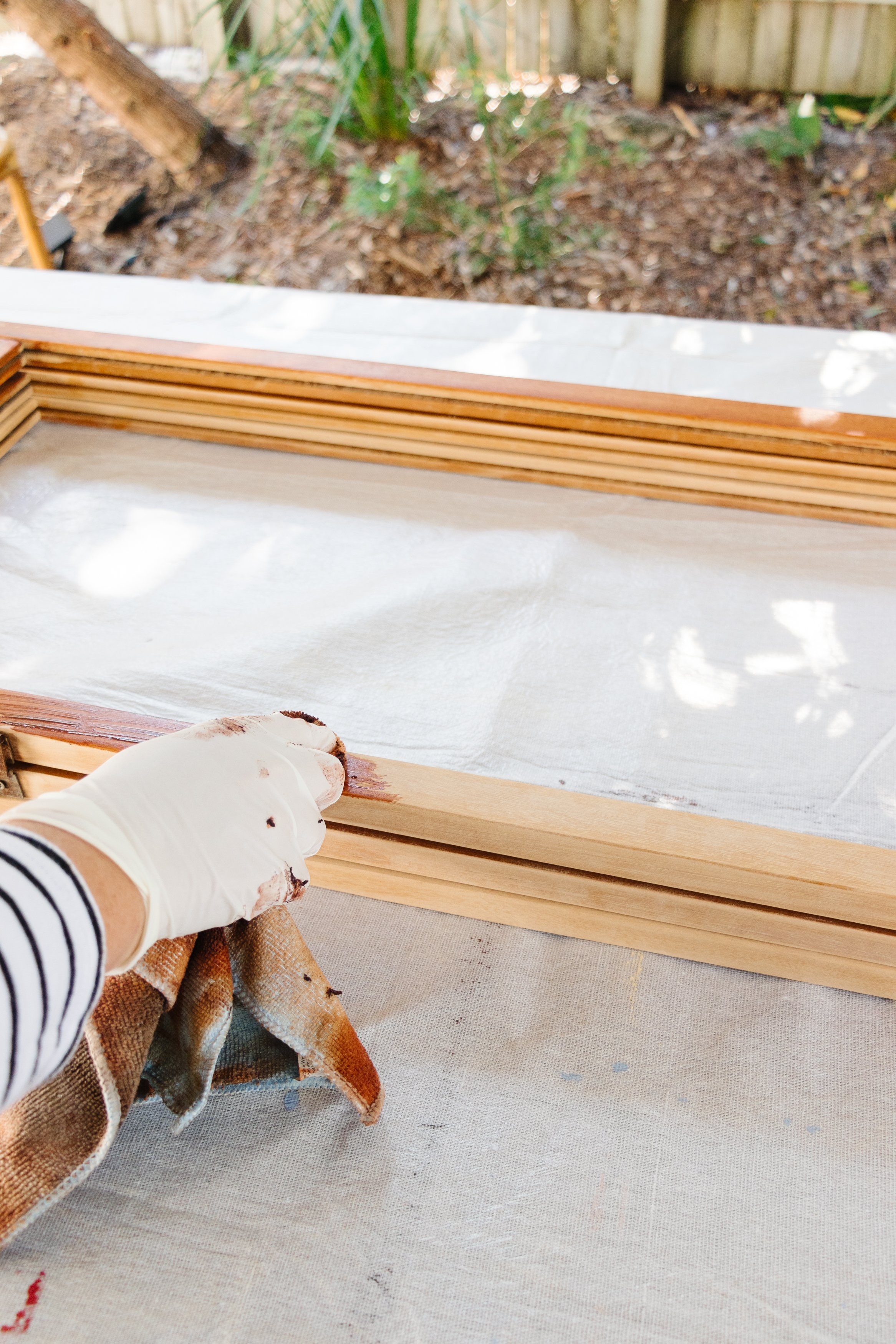 Upcycled Abstract Painted Room Divider — Smor Home