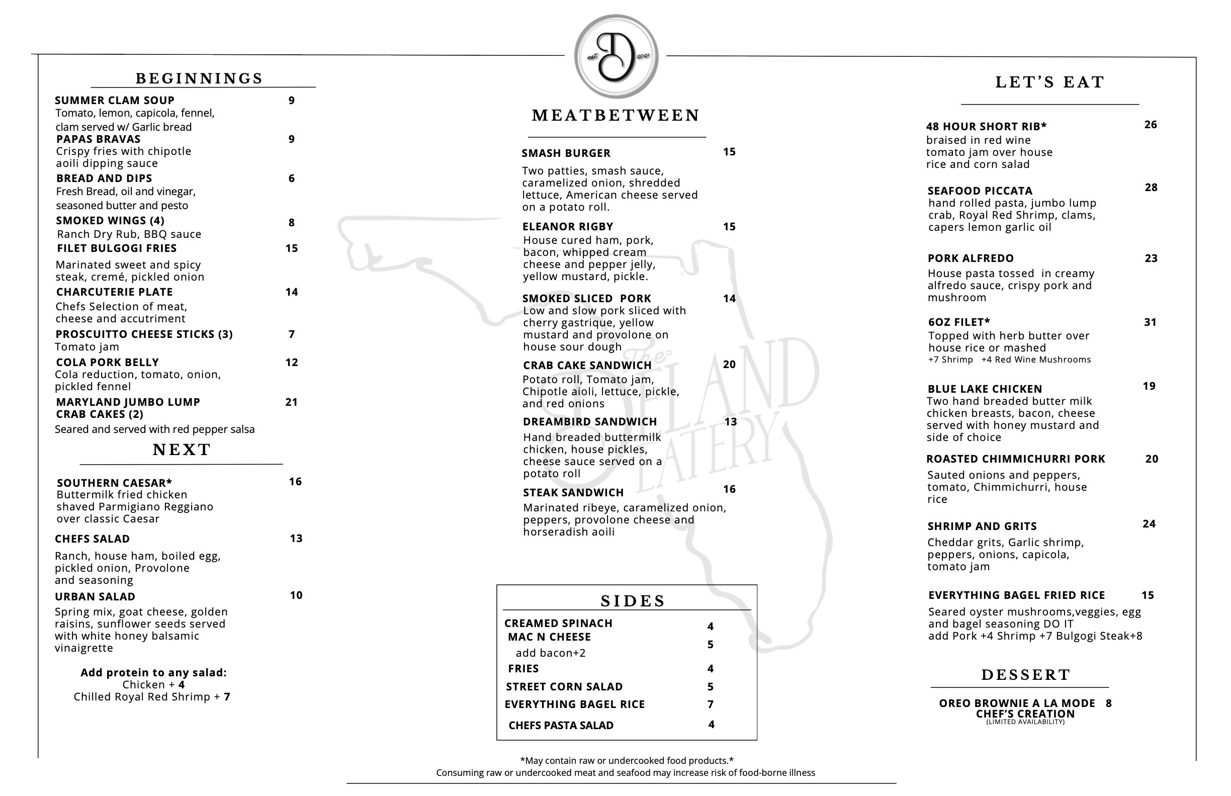 Dinner — DeLand Eatery