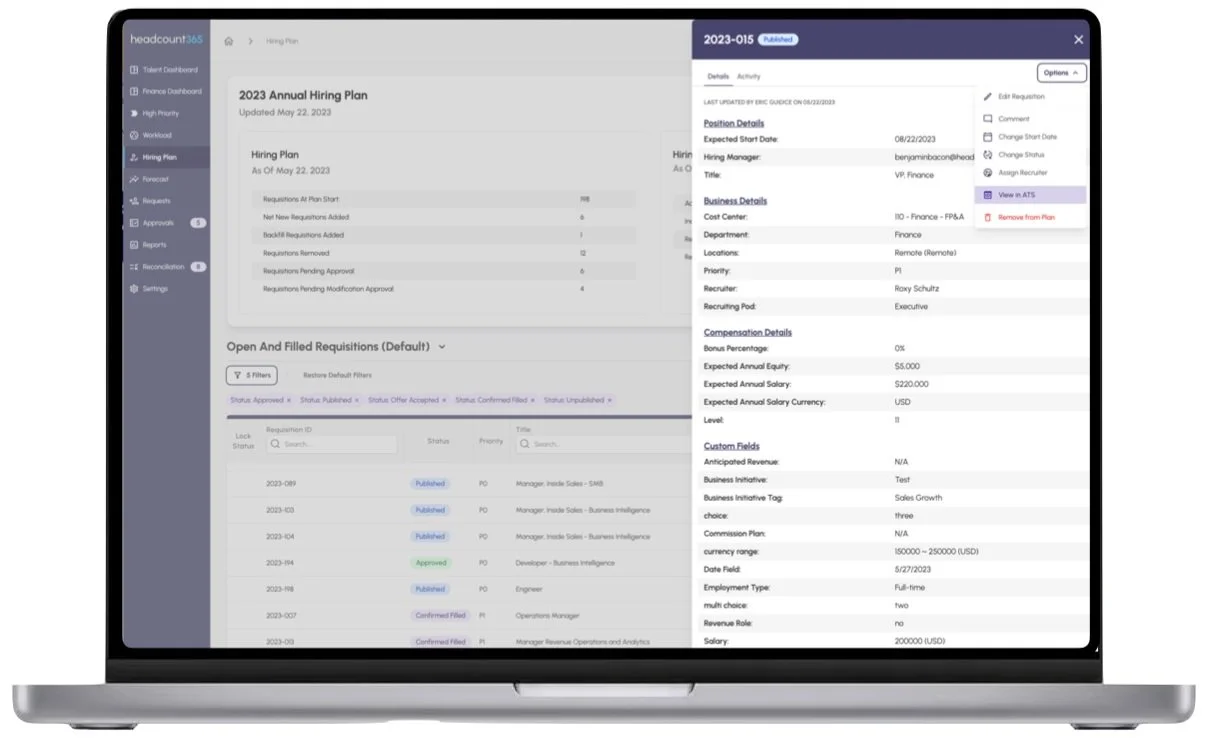 Free Headcount Planning Tools and Software to manage your annual ...
