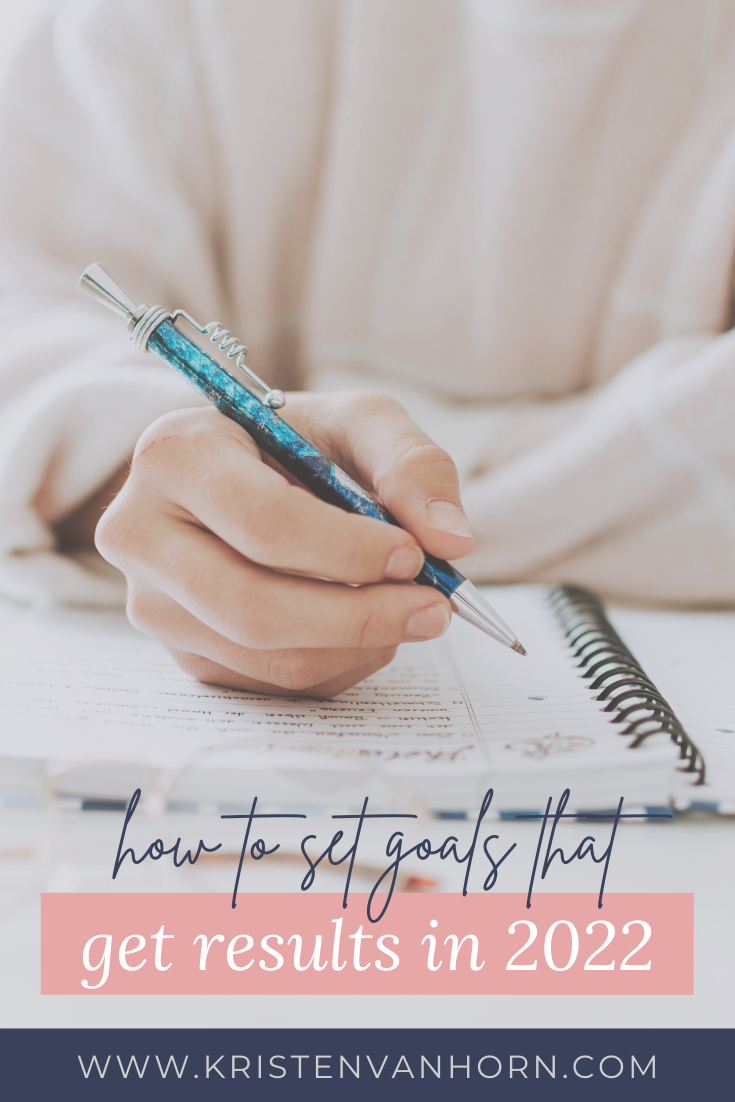 HOW TO SET GOALS THAT GET RESULTS IN 2022 — Kristen Van Horn | KVH Co.