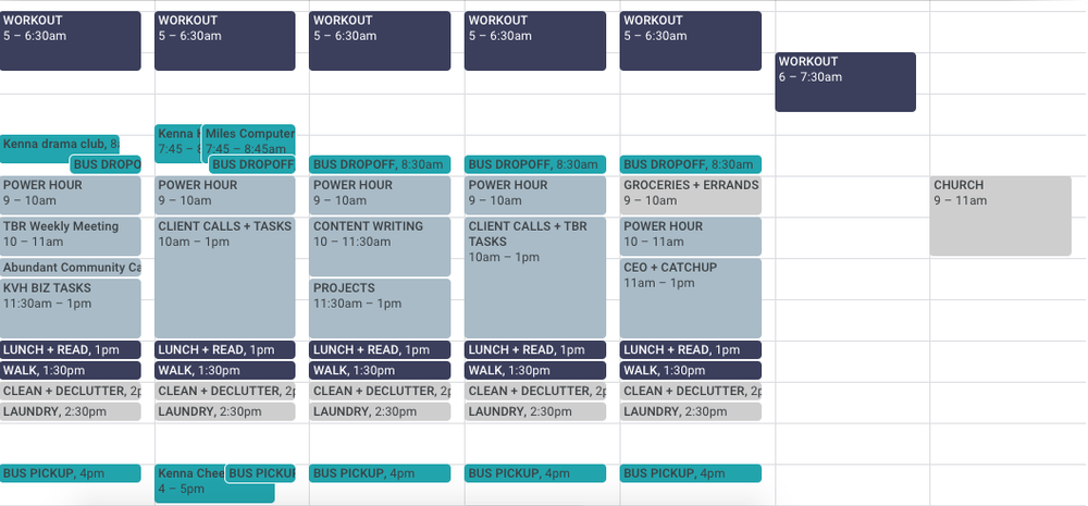 HOW TO TIME BLOCK USING GOOGLE CALENDAR — Kristen Van Horn | KVH Co.