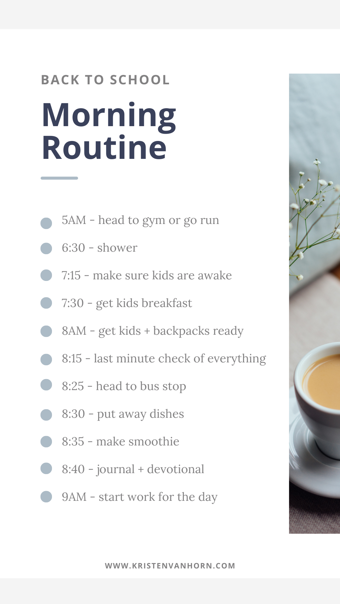 How To Create A Back-To-School Routine That Works For You — Kristen Van ...