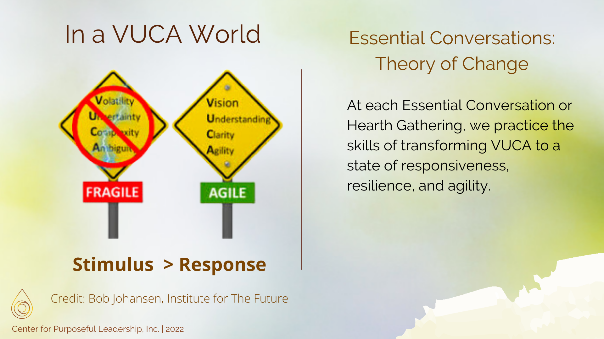 Essential Conversations — Center for Purposeful Leadership