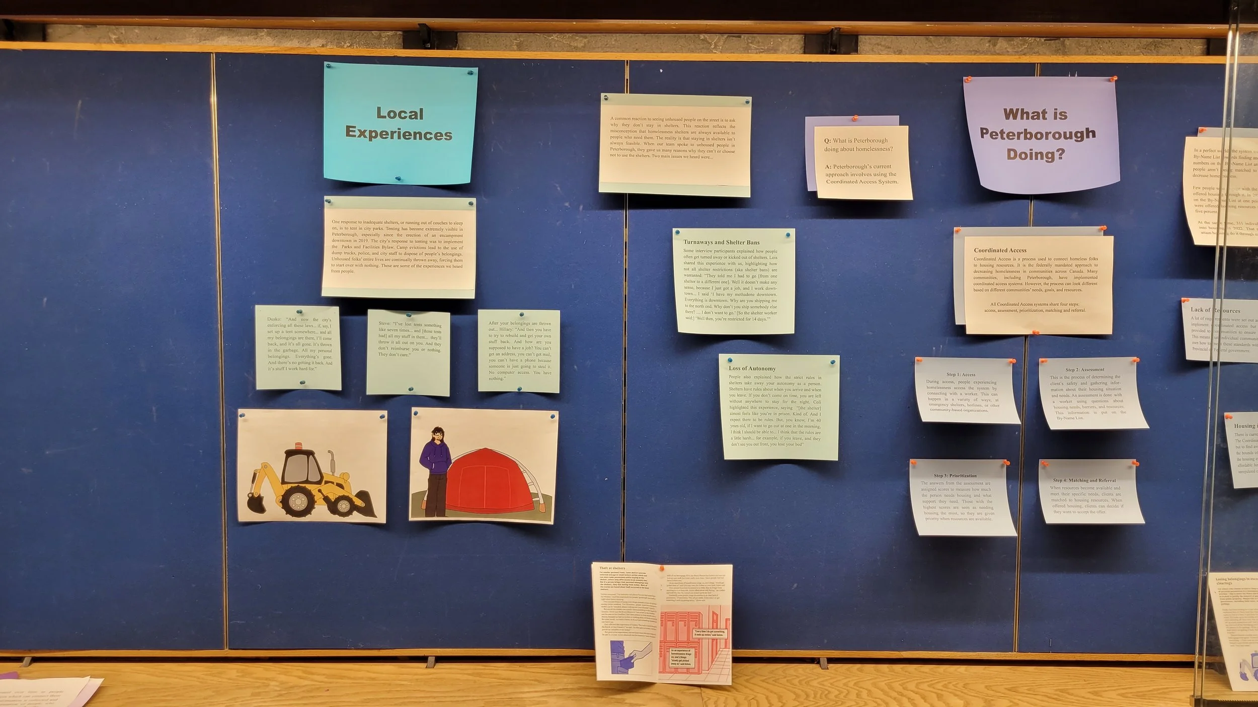 Research assistants create display to share lab’s research findings ...