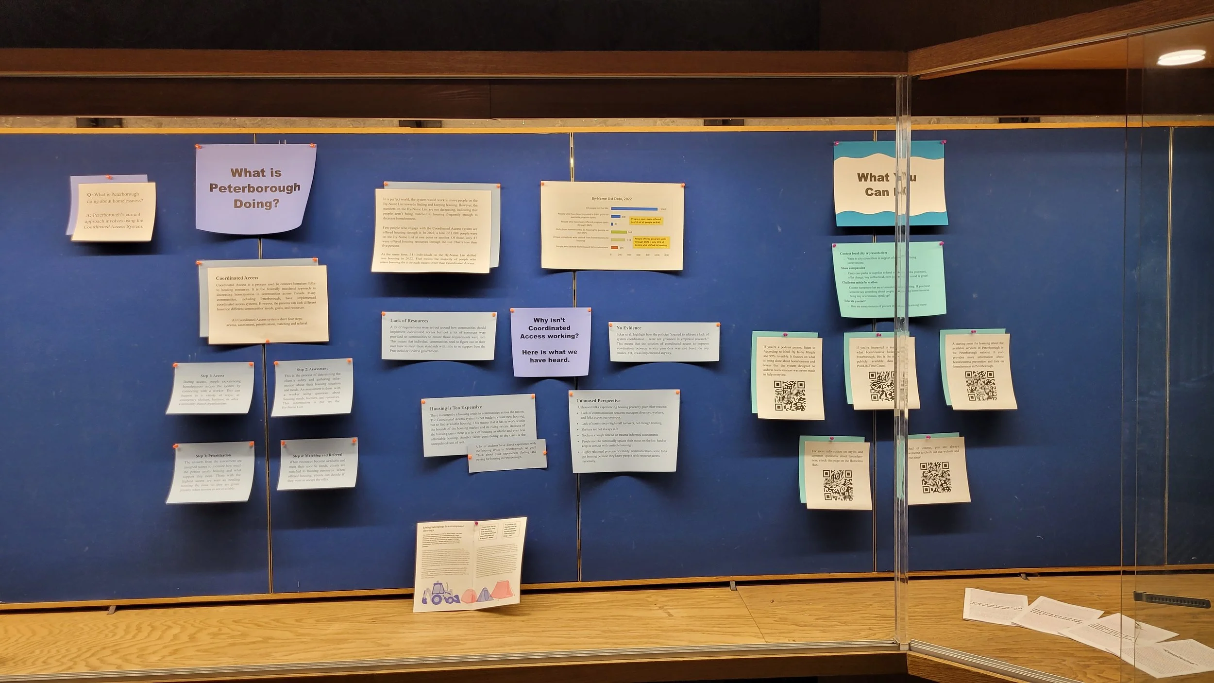 Research assistants create display to share lab’s research findings ...