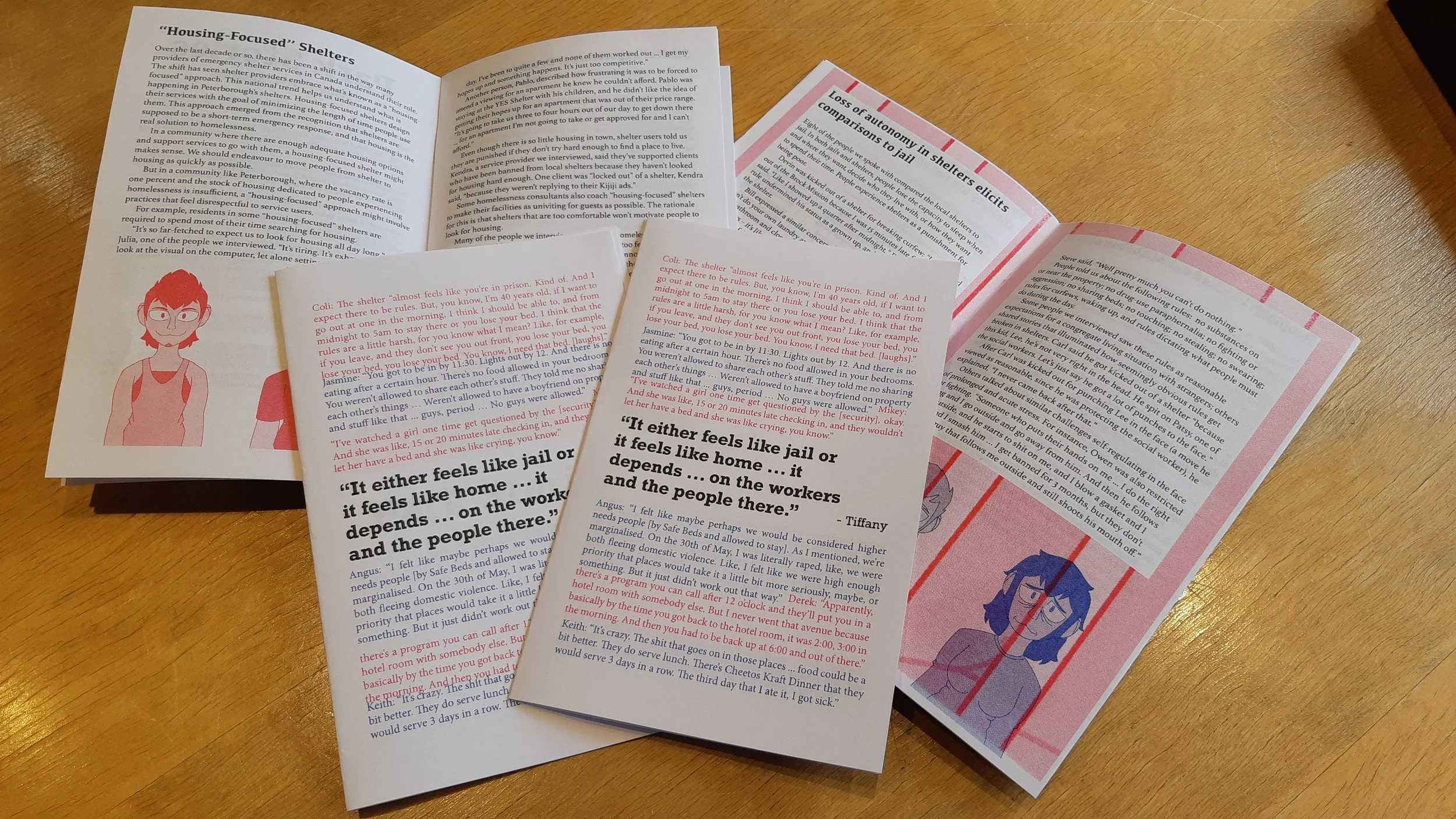 ZINE: What’s it like to stay in Peterborough's shelters? — Research for Social Change Lab