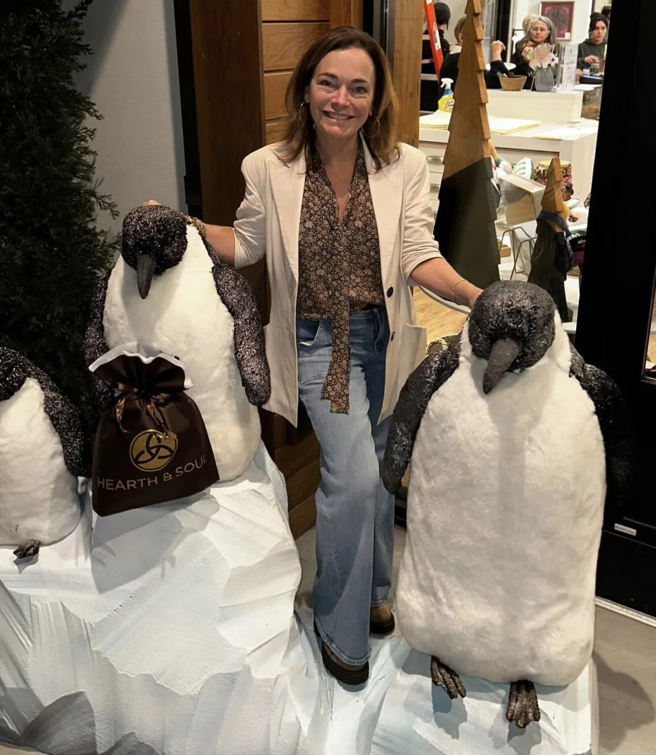 Antarctic Wonderland Now on Display in Window at Ladue's Hearth & Soul ...