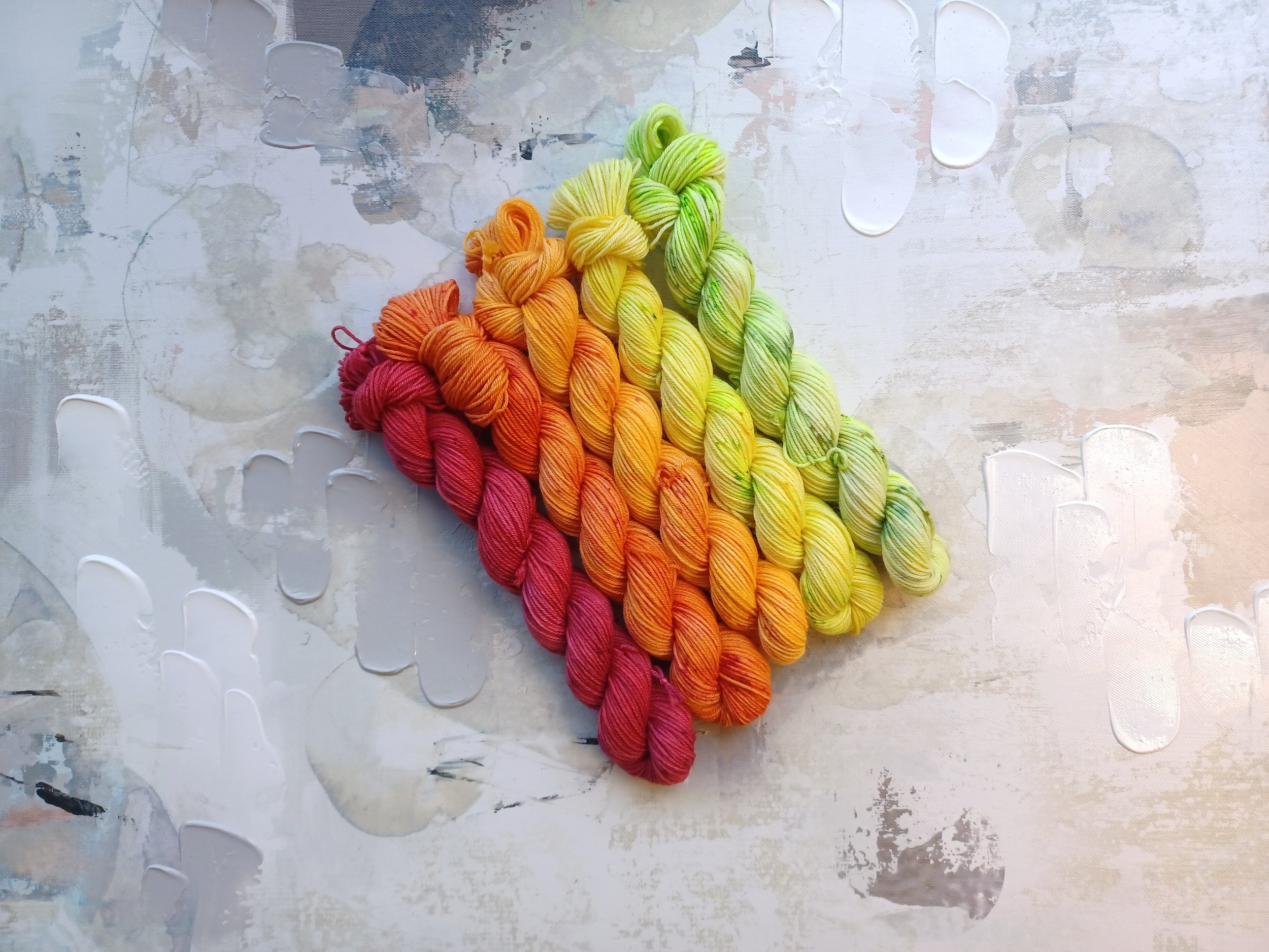 Autumn Leaves 2023 Mini Skein Set, Hand-dyed Yarn, Sock Yarn, Wool yarn ...