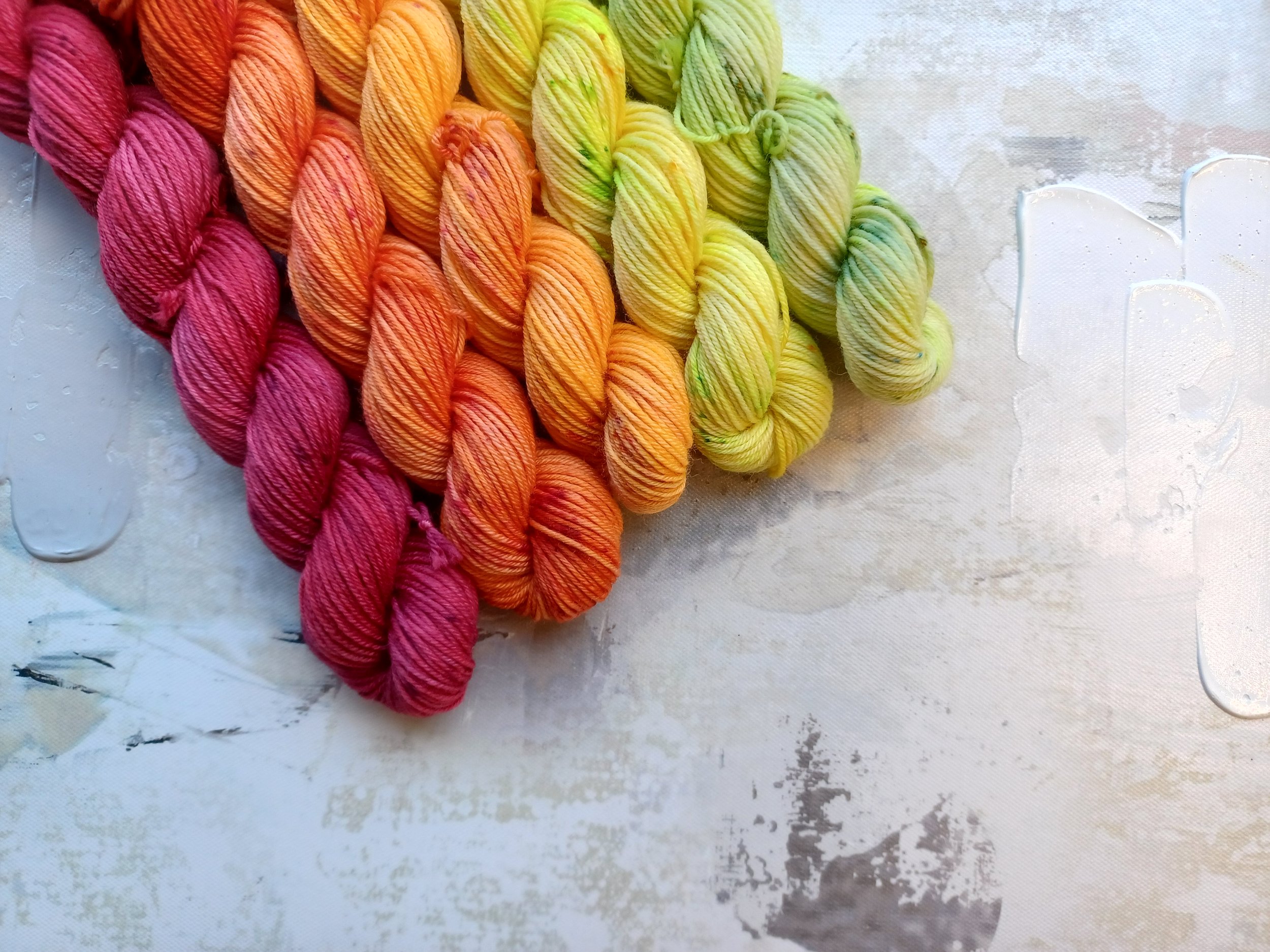 Autumn Leaves 2023 Mini Skein Set, Hand-dyed Yarn, Sock Yarn, Wool yarn ...