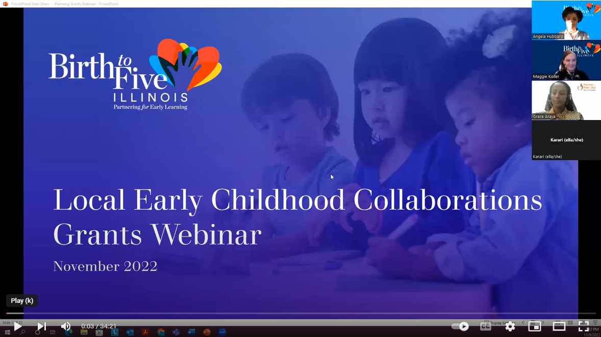 Planning Grants — Birth to Five Illinois