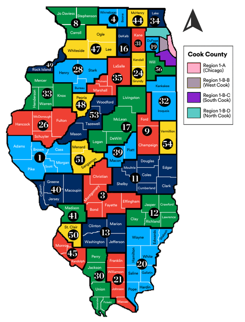Map — Birth to Five Illinois
