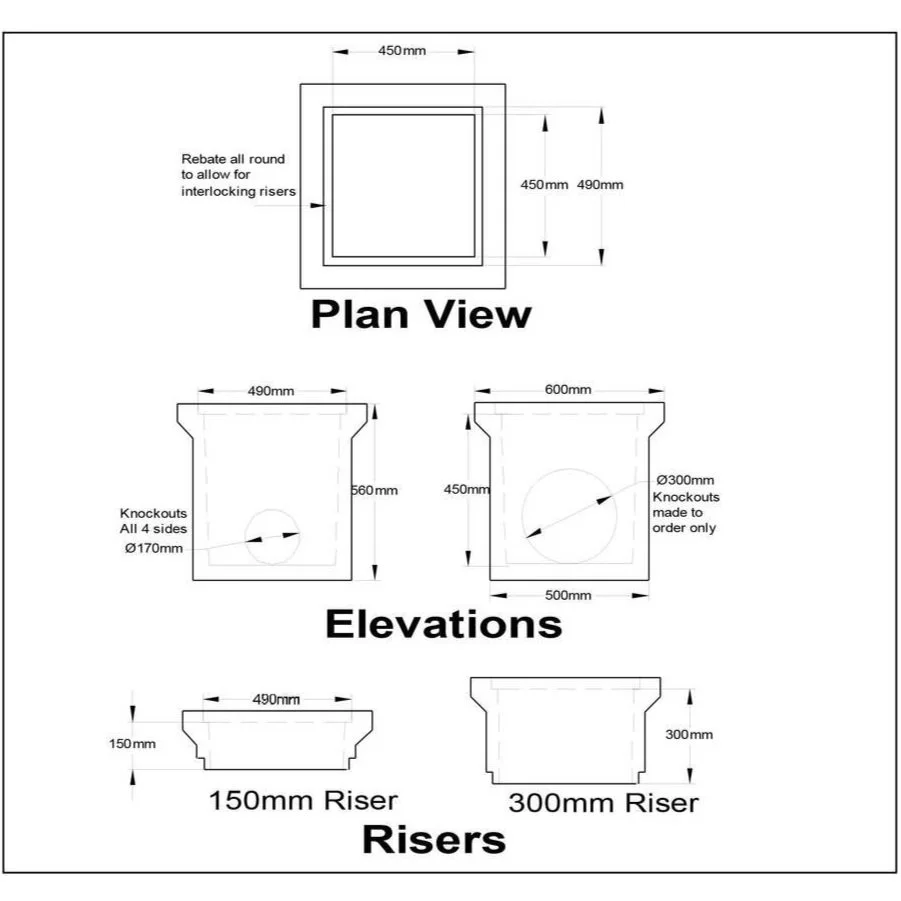 450mm Pits and Risers — Mid West Concrete | Quality Concrete Manufacturers