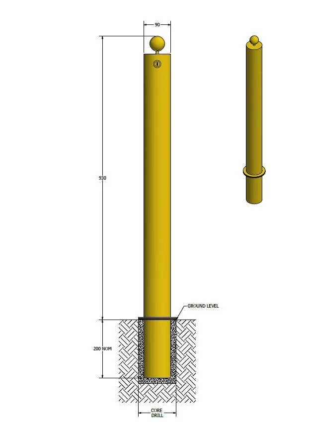 Bollard Specifications — Bollards Direct Mackay