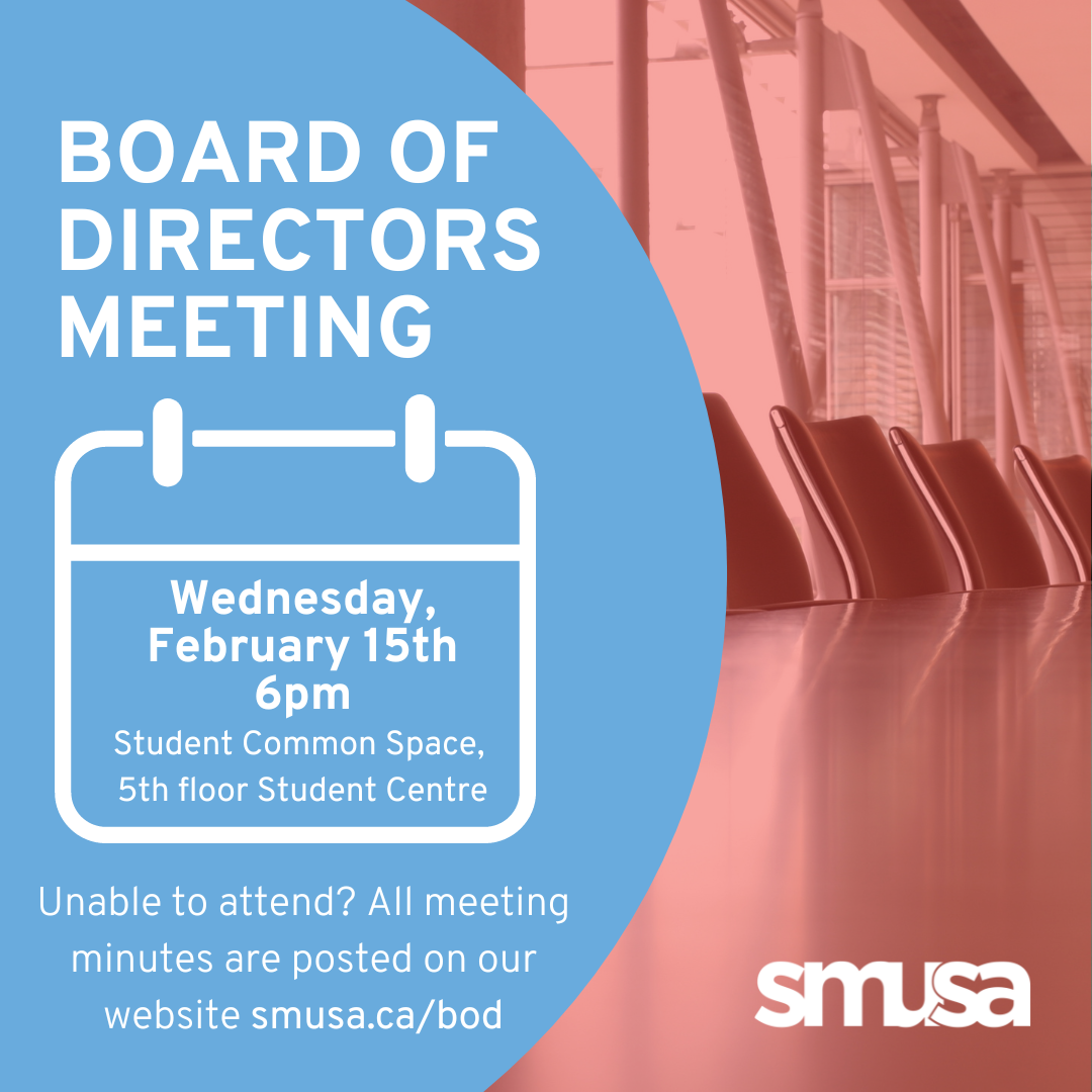 Events — SMUSA: Saint Mary's University Students' Association