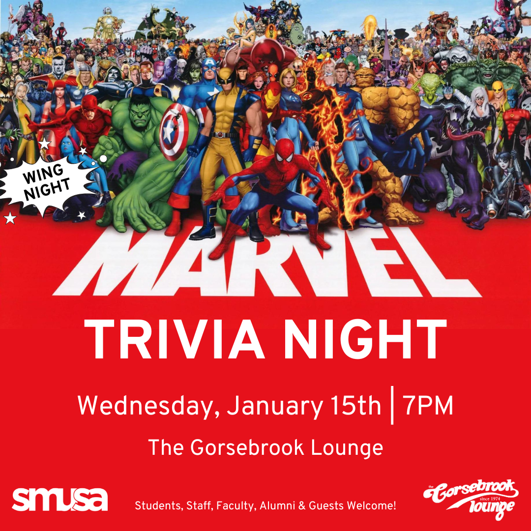 Trivia Night: Marvel — SMUSA: Saint Mary's University Students' Association