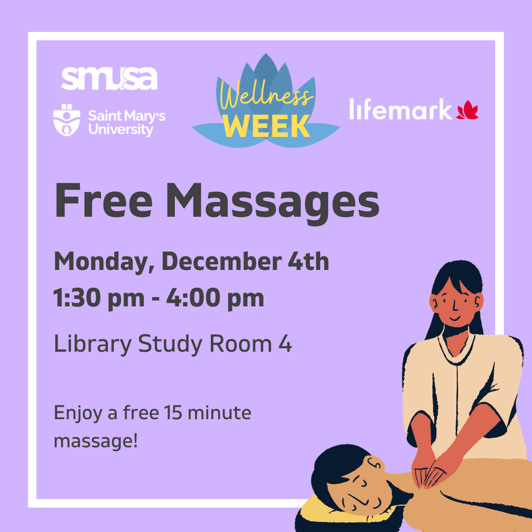 Free Massages — SMUSA: Saint Mary's University Students' Association
