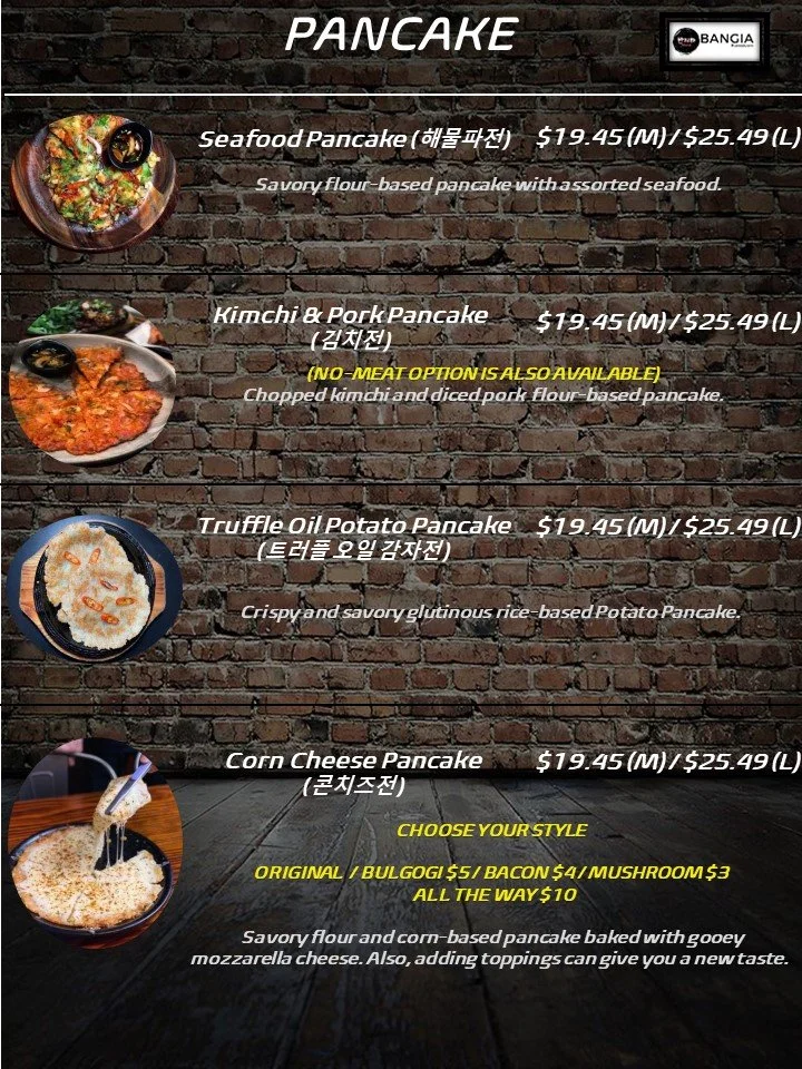 Food Menu — BANGIA