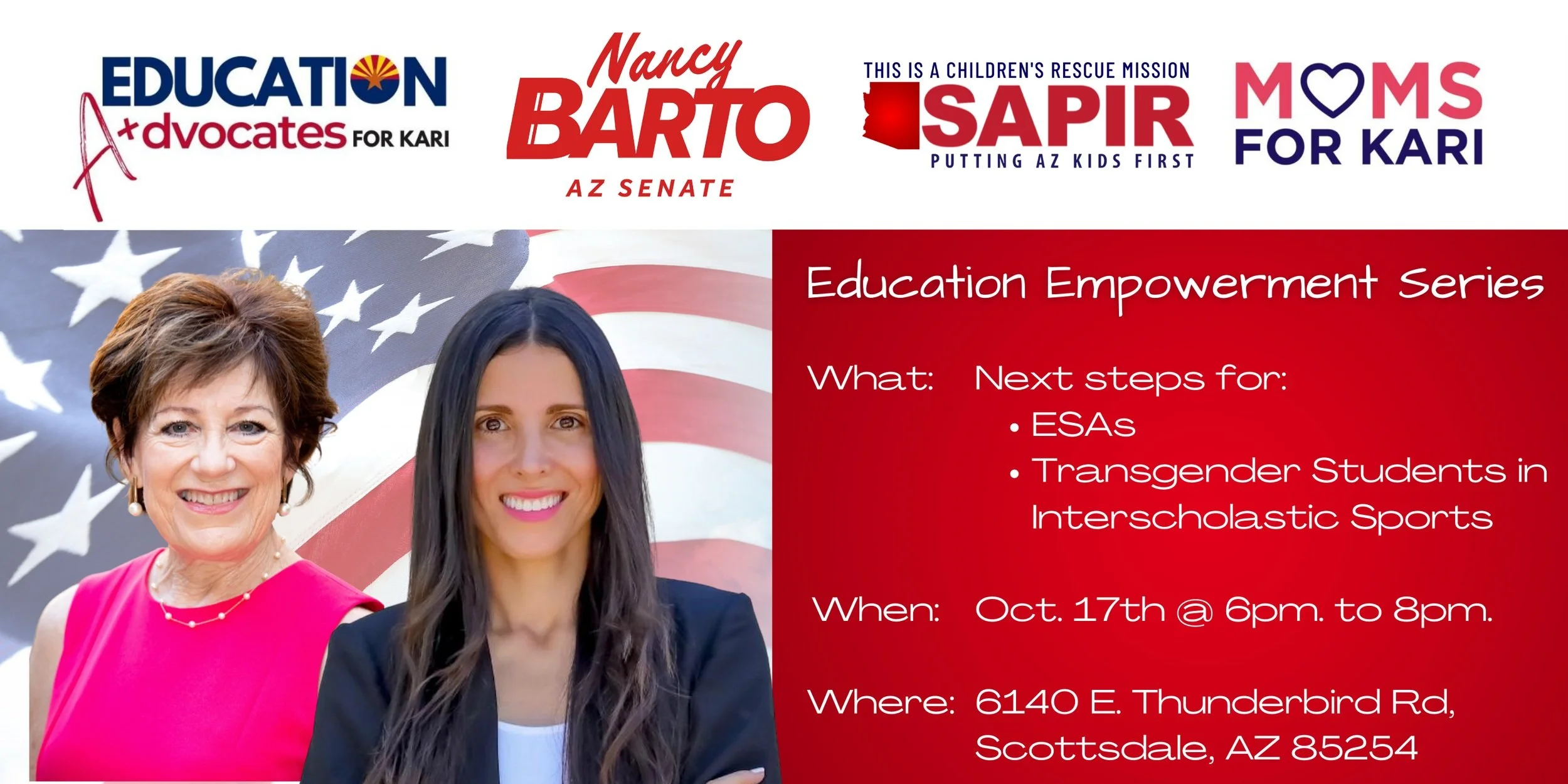 Shiry Sapir and Education Advocates for Kari Lake