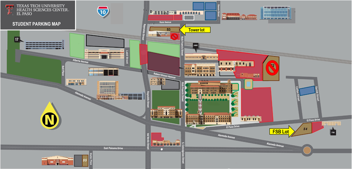 Winter Temporary Parking — Tech Talk: TTUHSC El Paso News and Events