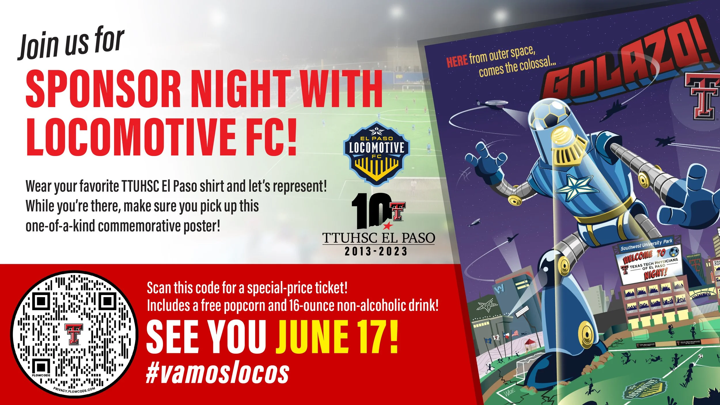 Cheer on El Paso Locomotive FC with Texas Tech Physicians of El Paso — Tech Talk: TTUHSC El Paso ...