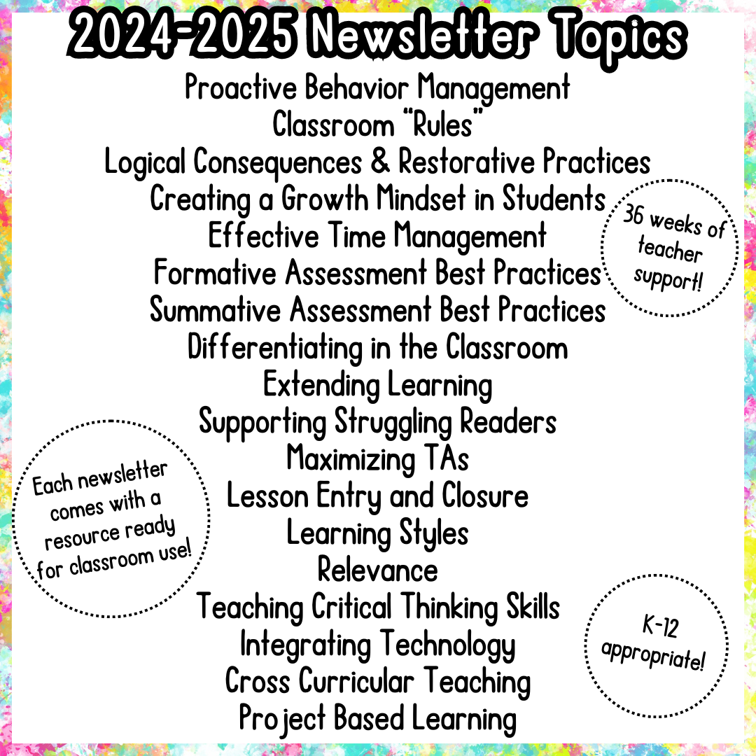 36 Weeks of Instructional Newsletters and Resources (Series 2) — Home